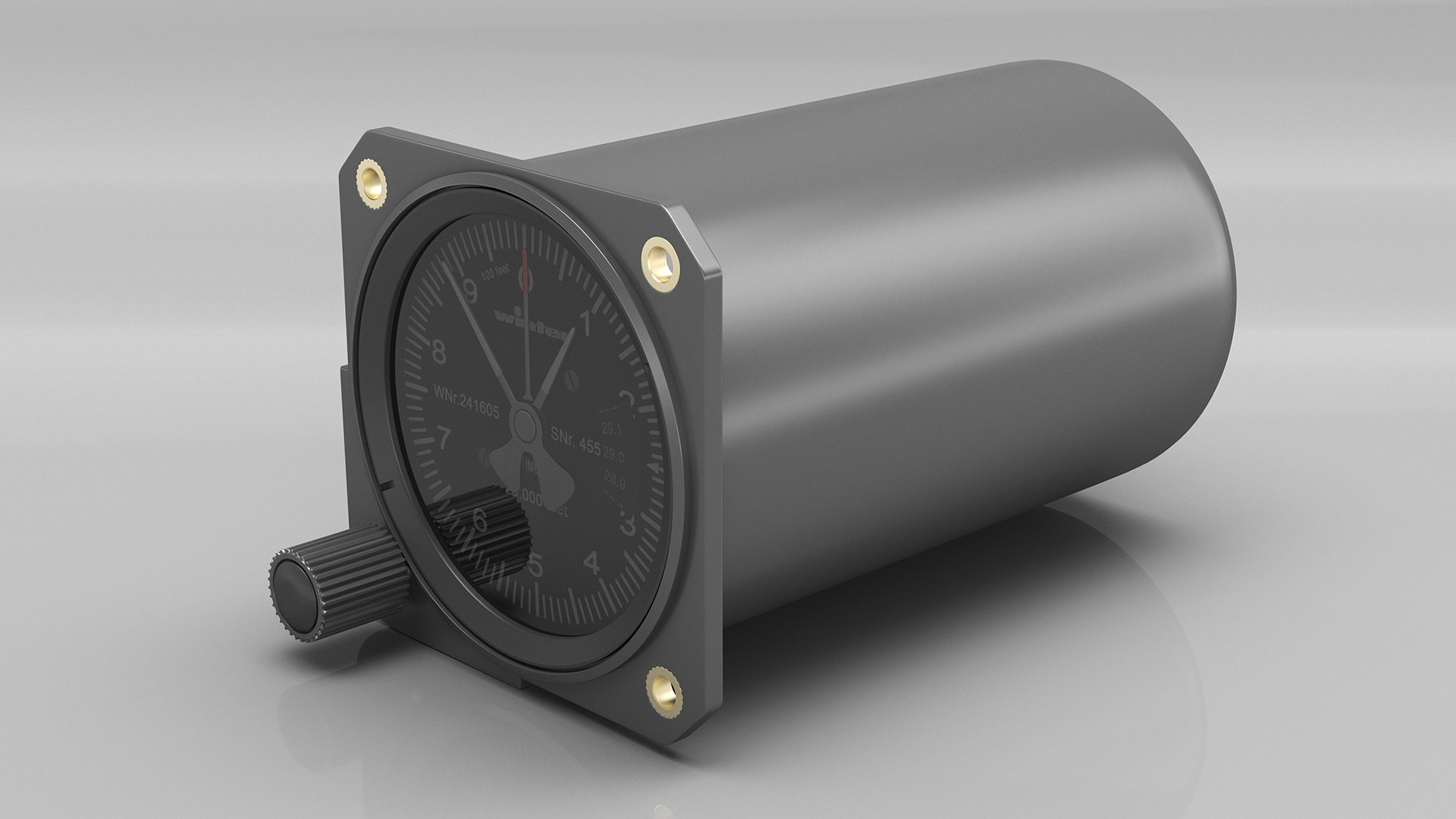 3D Aircraft Altimeter - TurboSquid 2205398