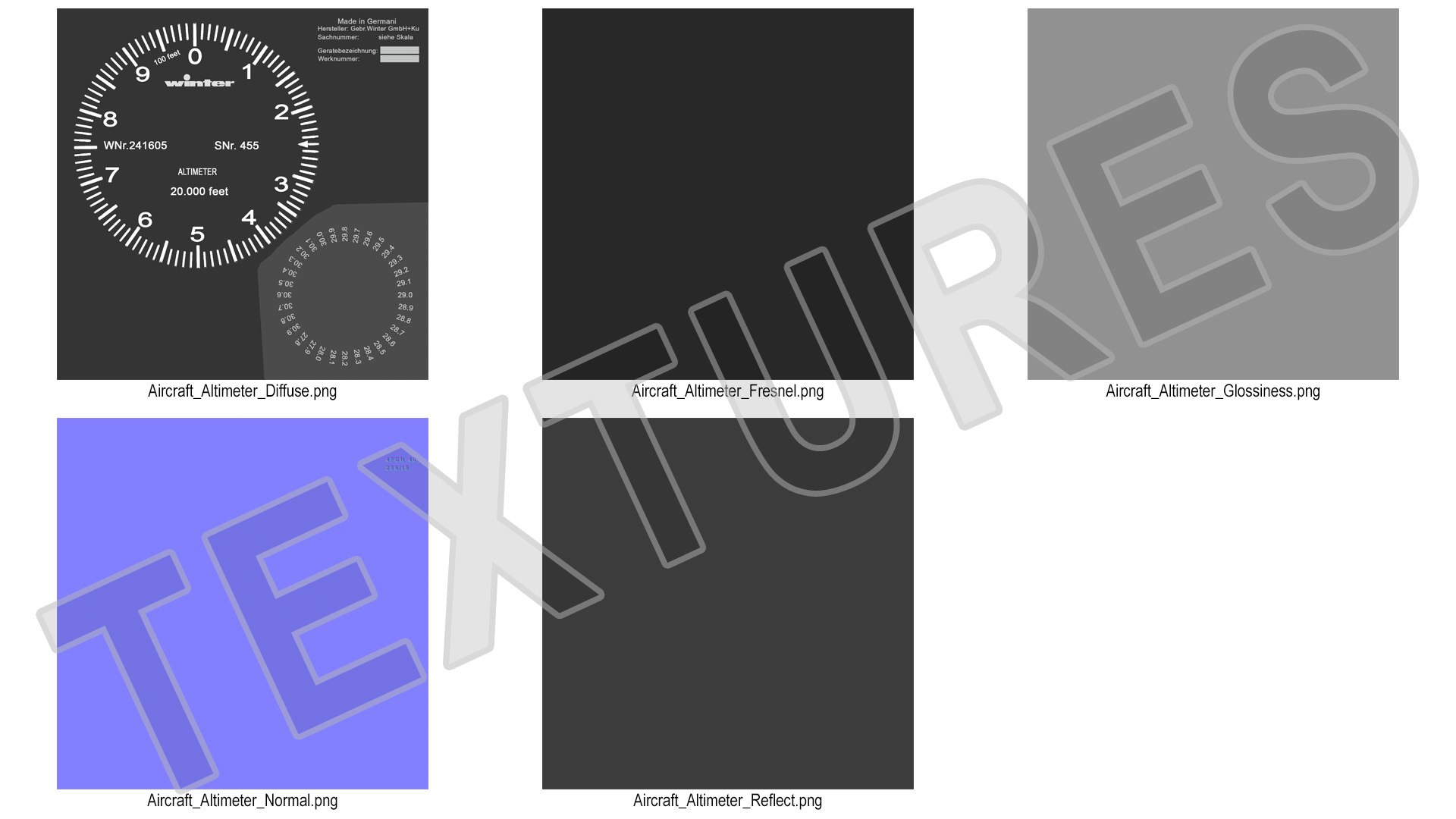 3D Aircraft Altimeter - TurboSquid 2205398