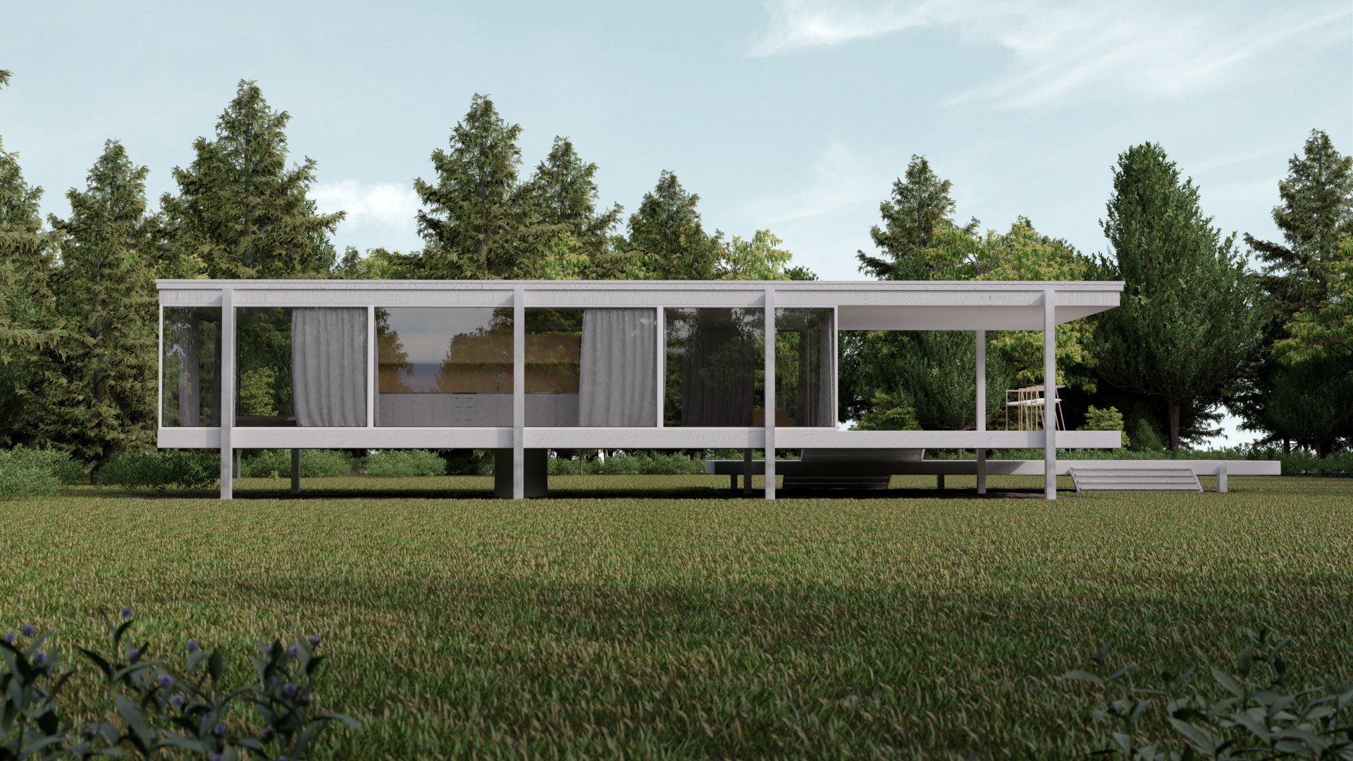 Farnsworth House 3d