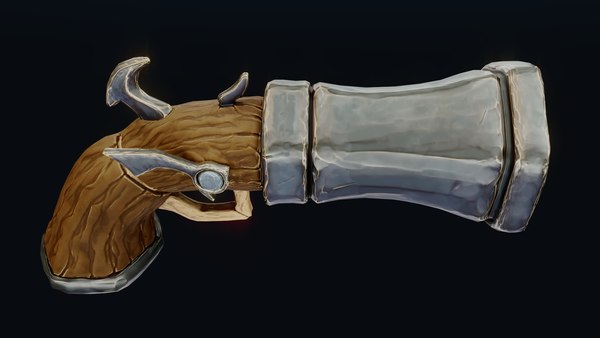 3D Stylized Hand Cannon model - TurboSquid 1808687