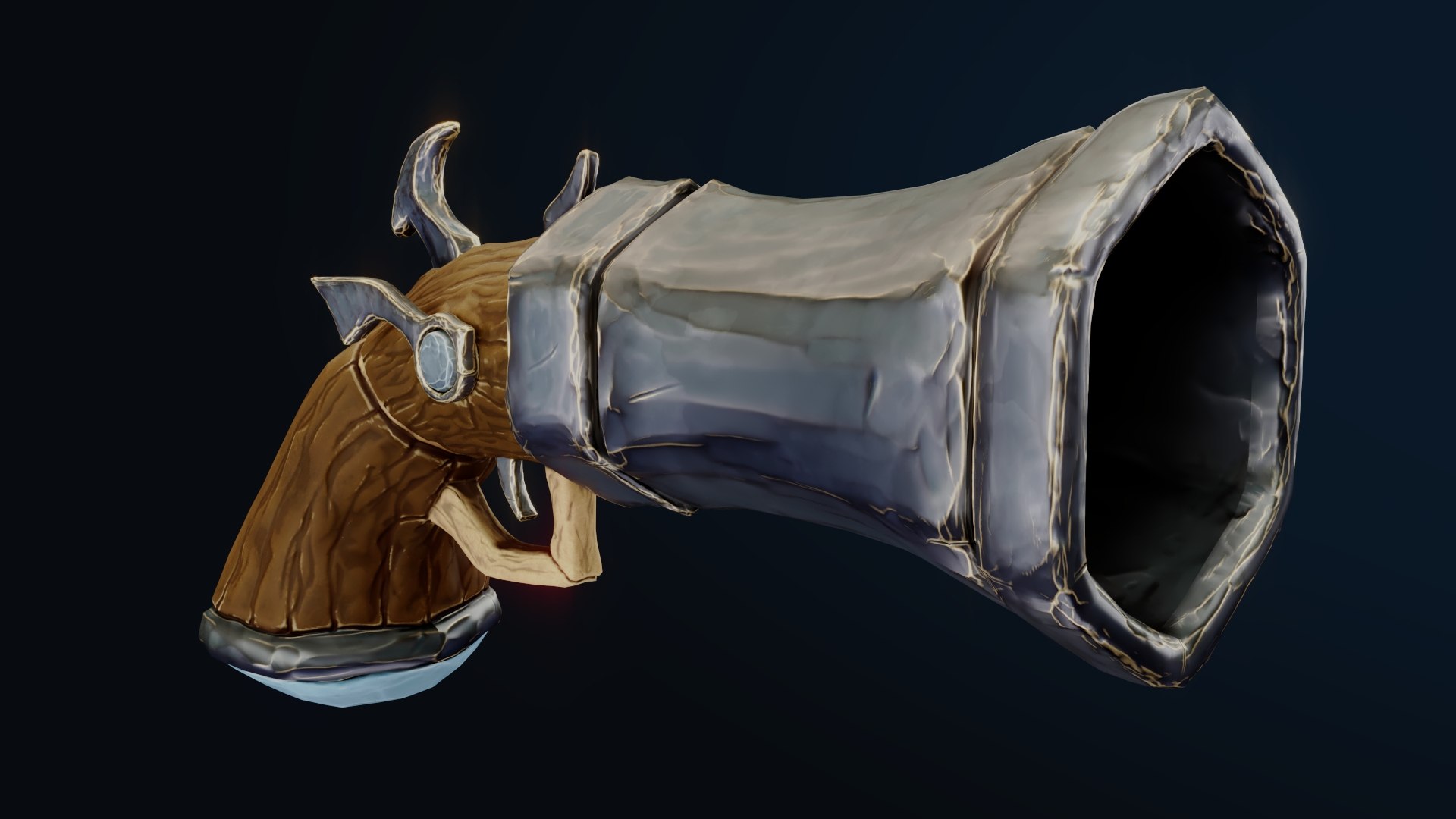 3D Stylized Hand Cannon model - TurboSquid 1808687
