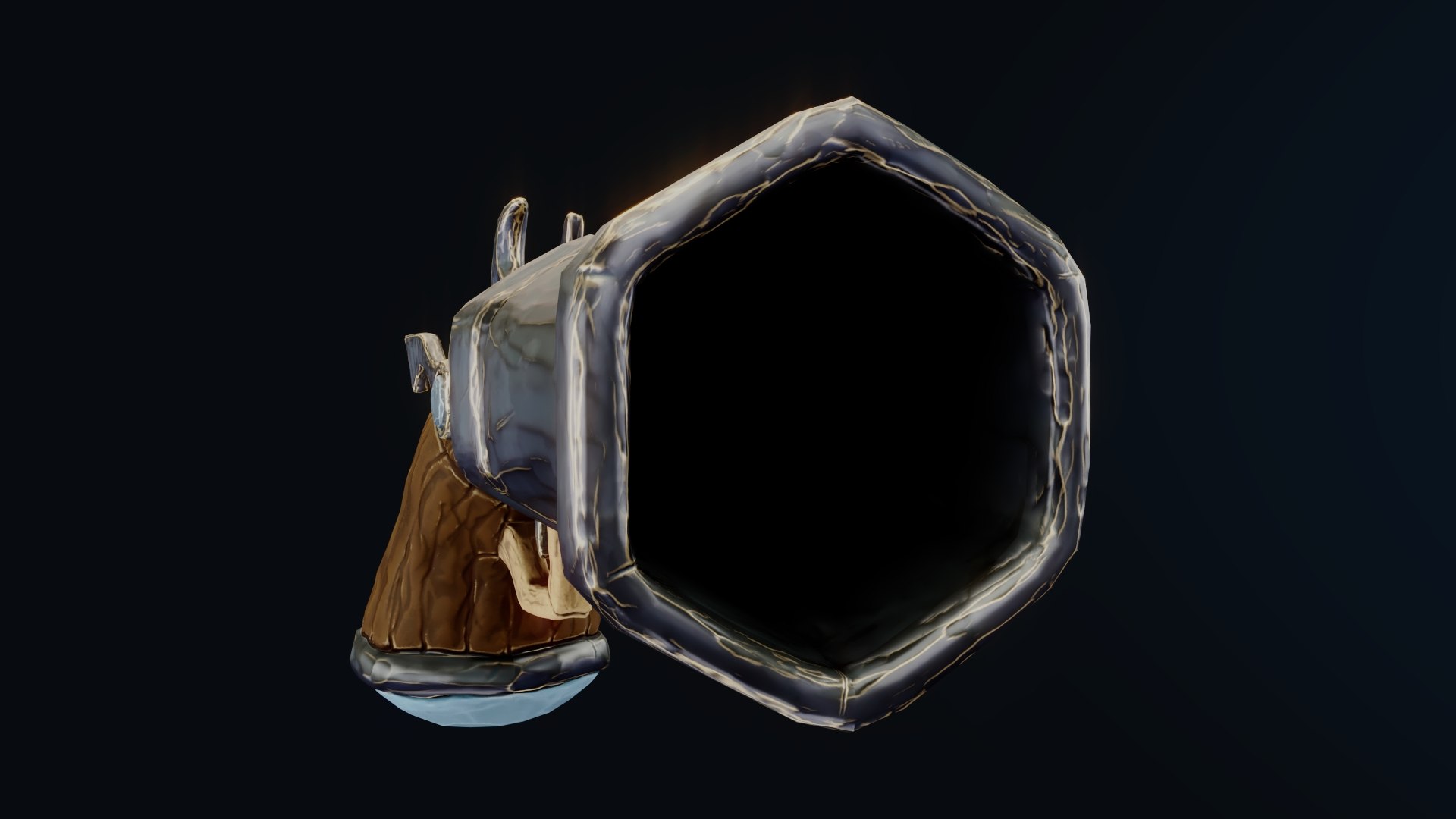 3D Stylized Hand Cannon model - TurboSquid 1808687