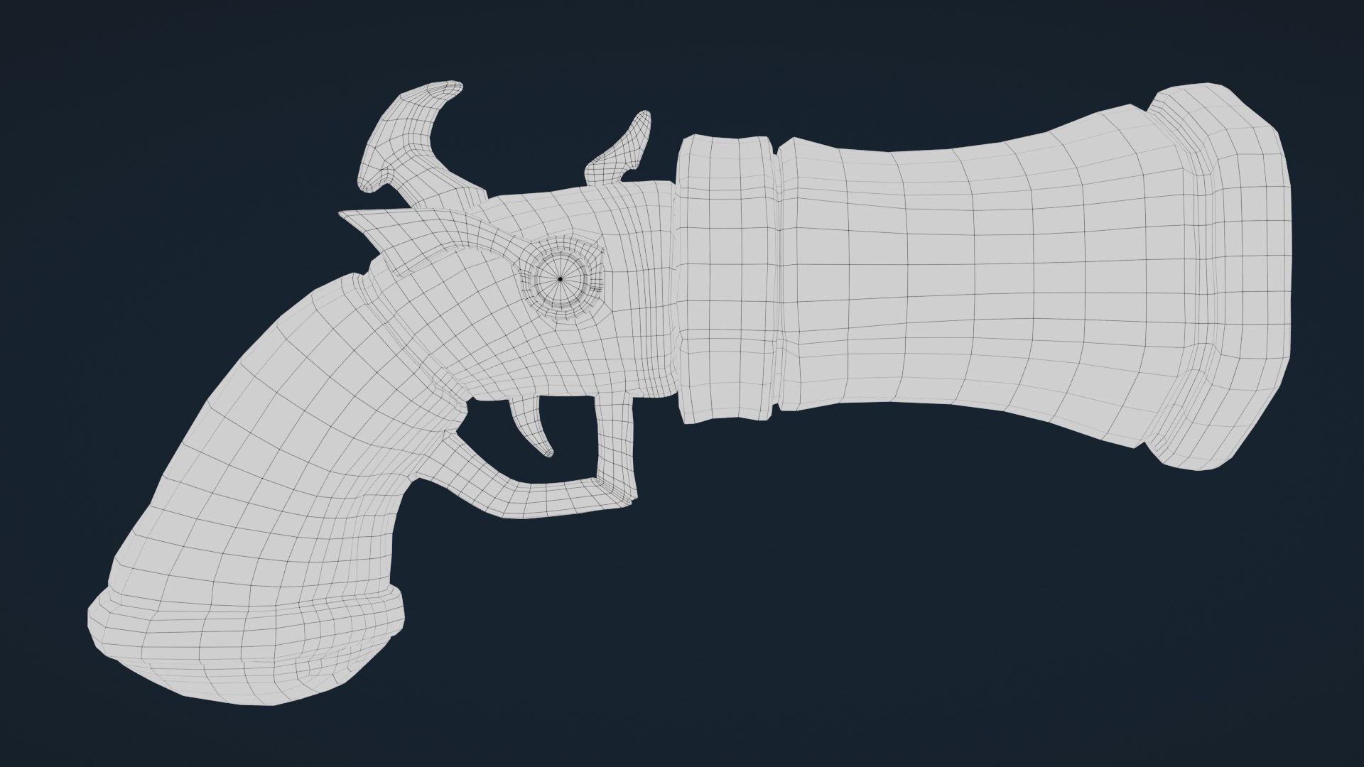 3D Stylized Hand Cannon model - TurboSquid 1808687