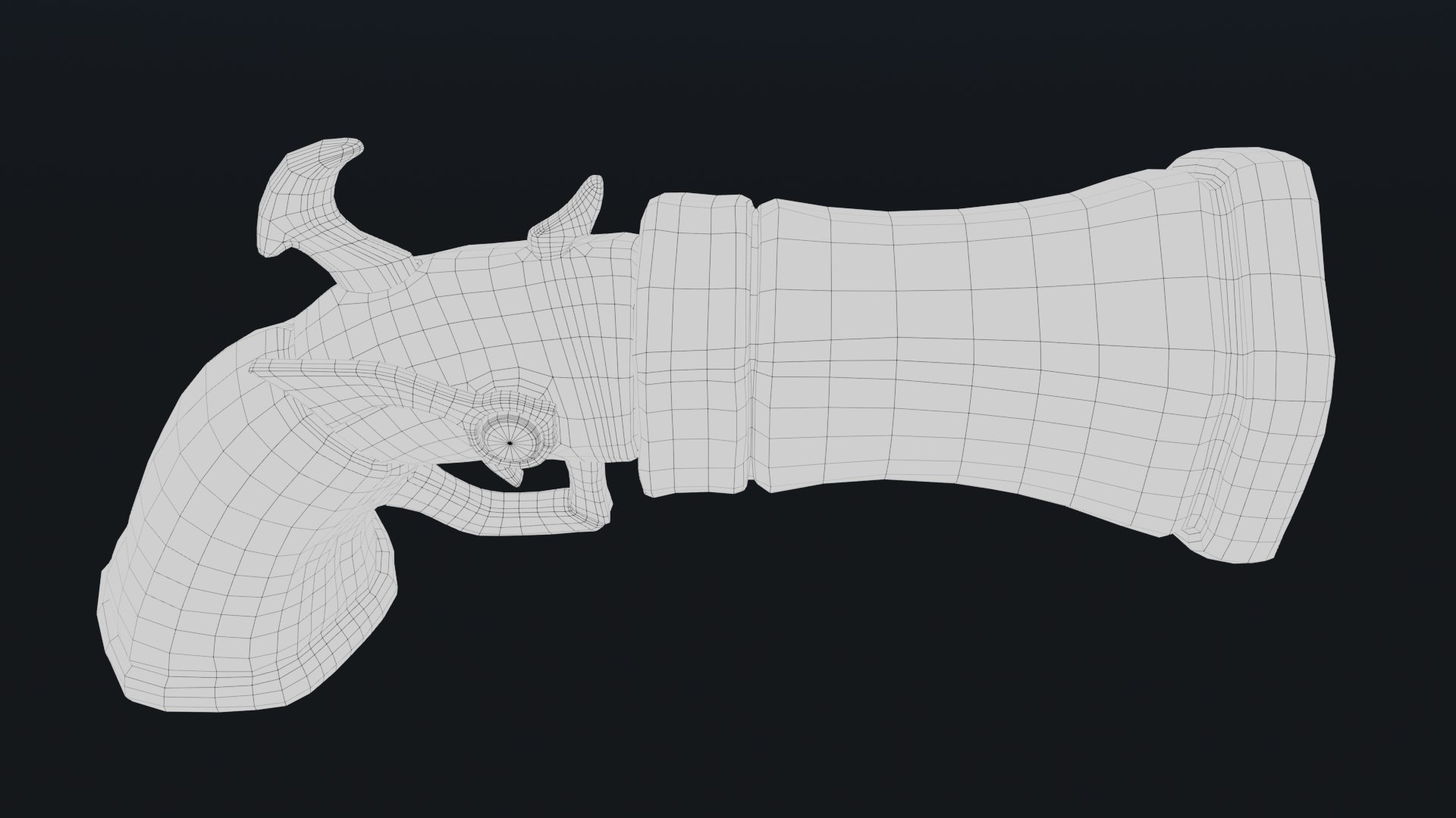 3D Stylized Hand Cannon model - TurboSquid 1808687