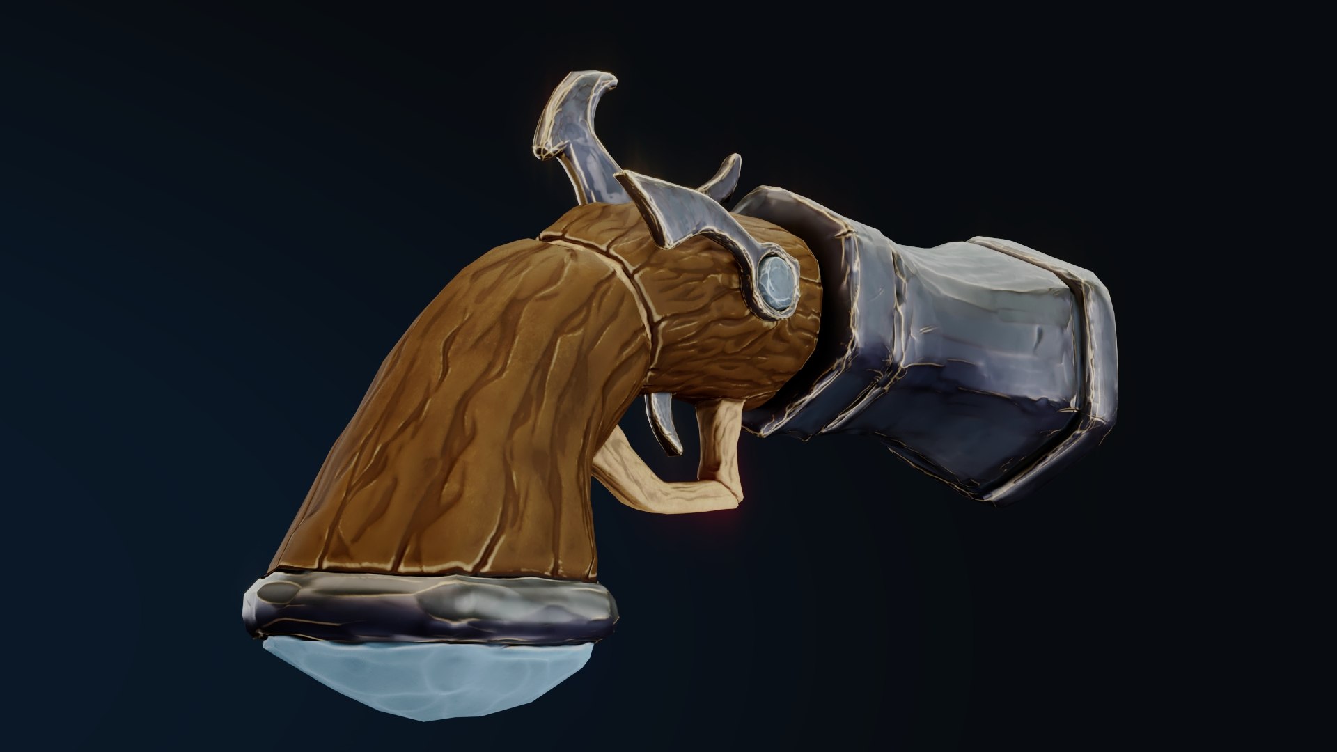 3D Stylized Hand Cannon model - TurboSquid 1808687