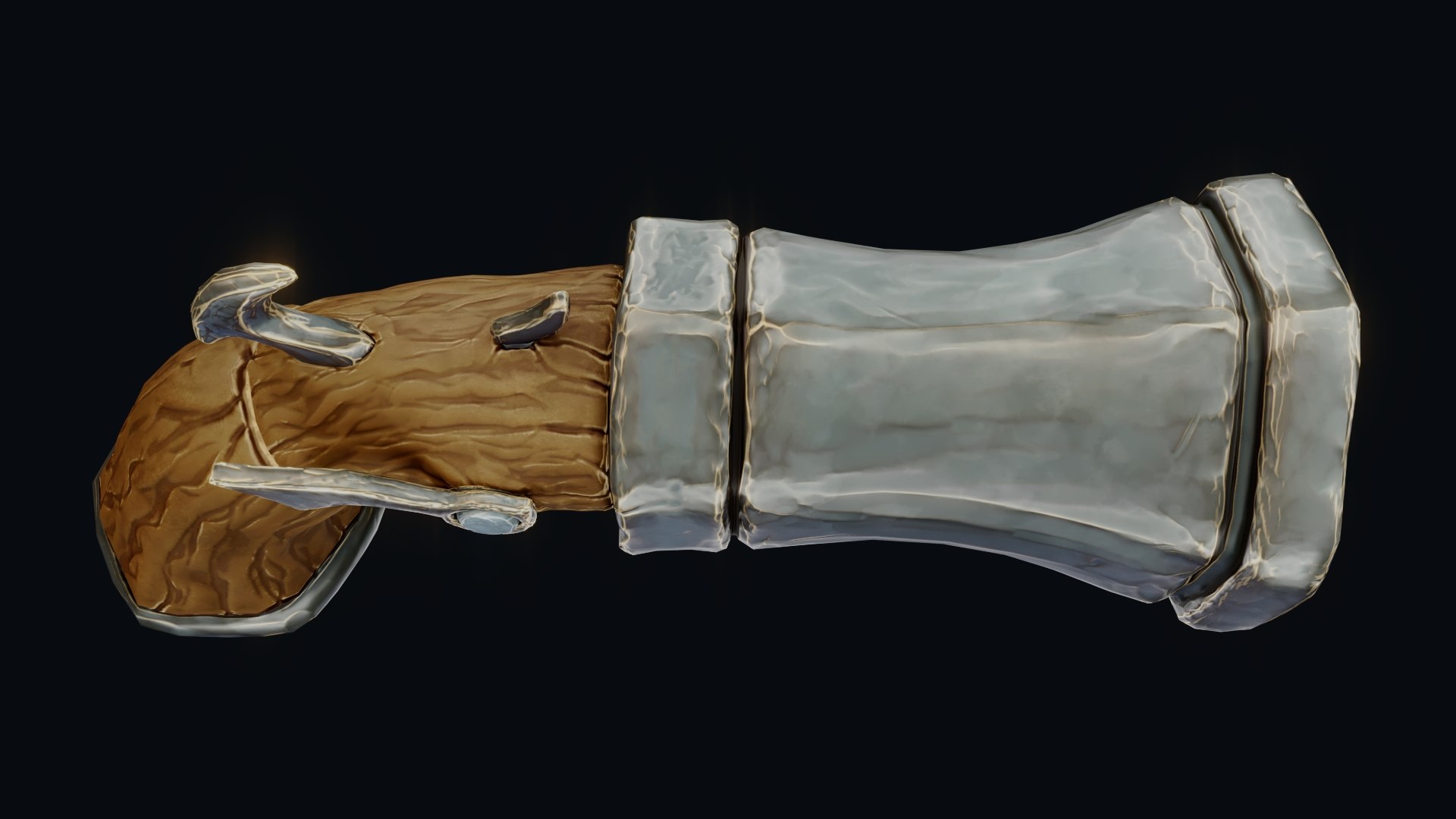 3D Stylized Hand Cannon model - TurboSquid 1808687