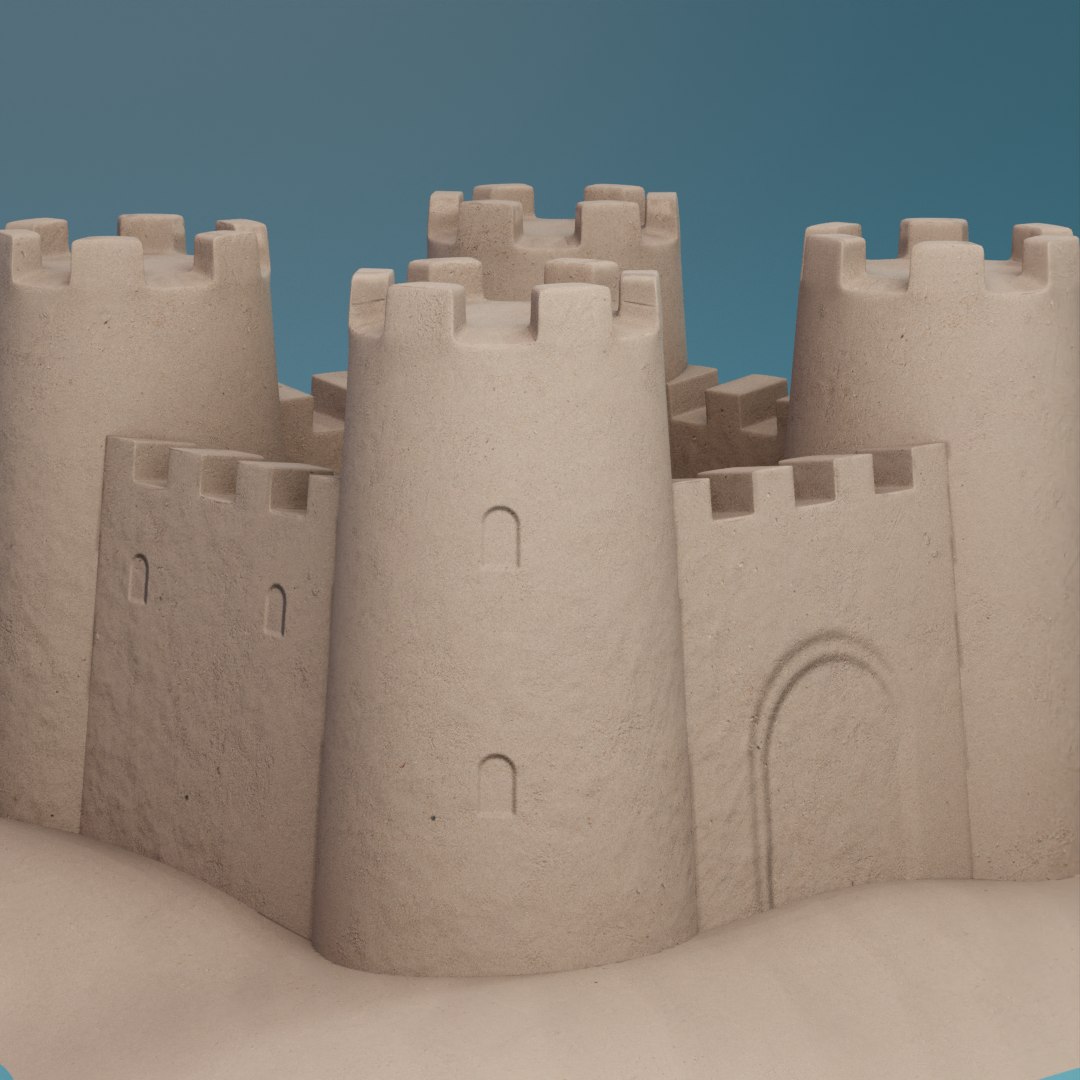 3D Sandcastle - TurboSquid 2238534