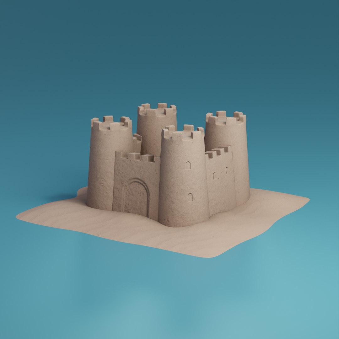 3D Sandcastle - TurboSquid 2238534