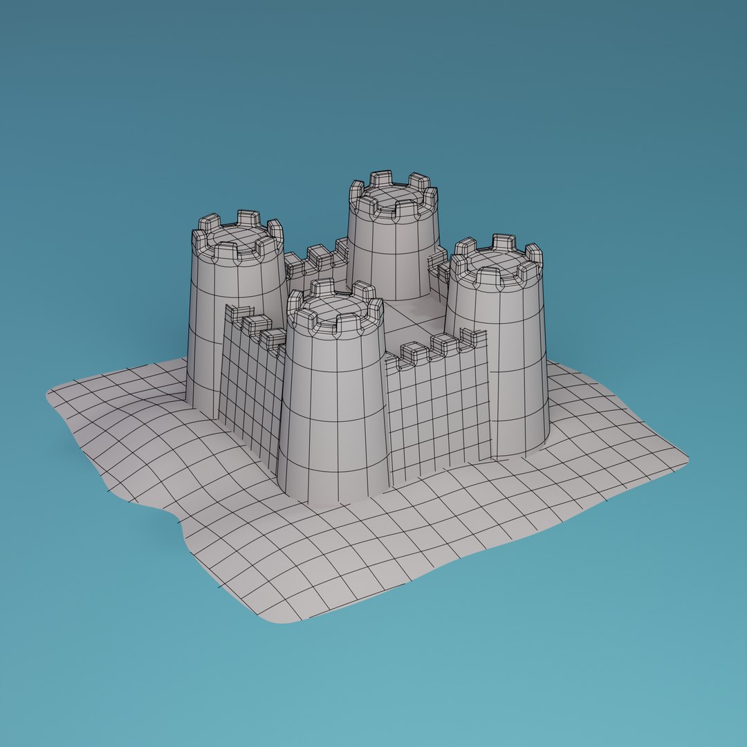 3D Sandcastle - TurboSquid 2238534