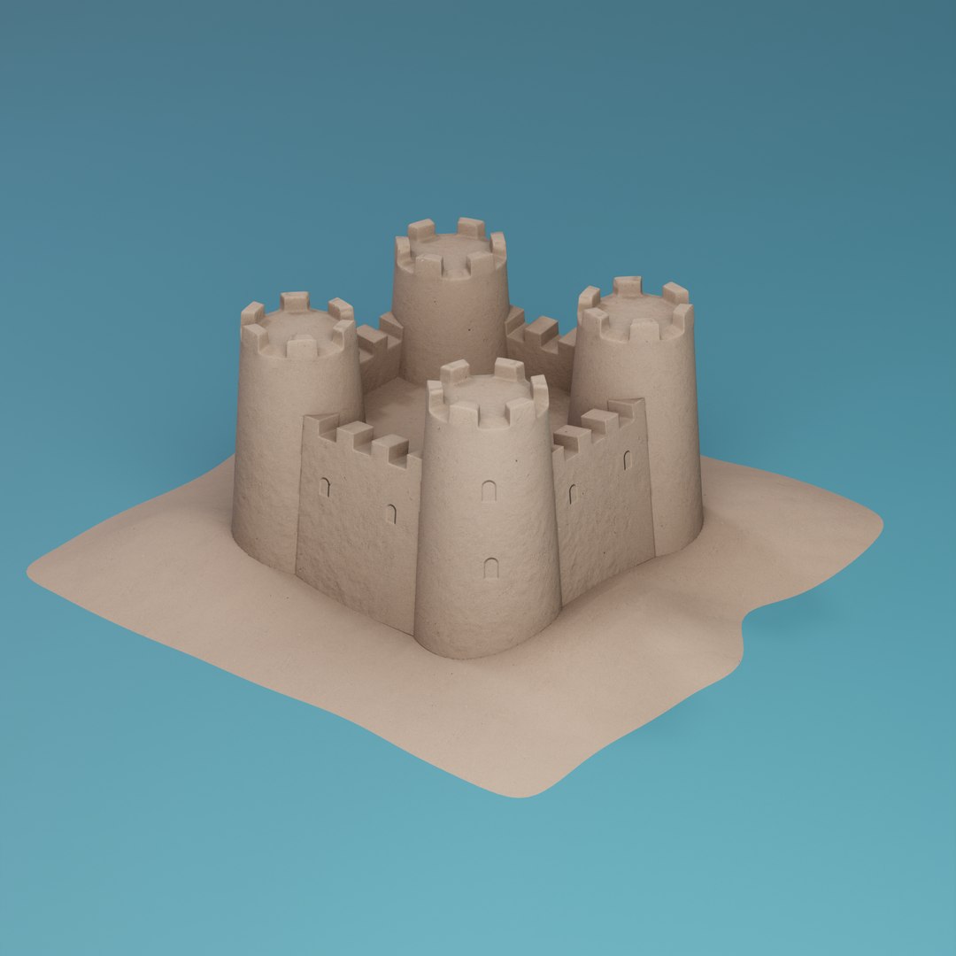 3D Sandcastle - TurboSquid 2238534