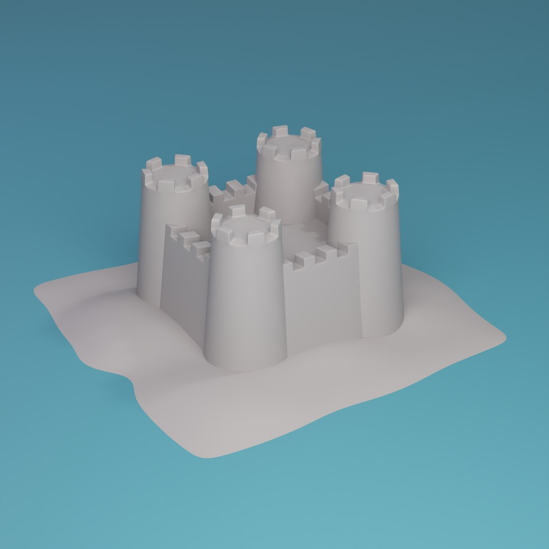 3D Sandcastle - TurboSquid 2238534