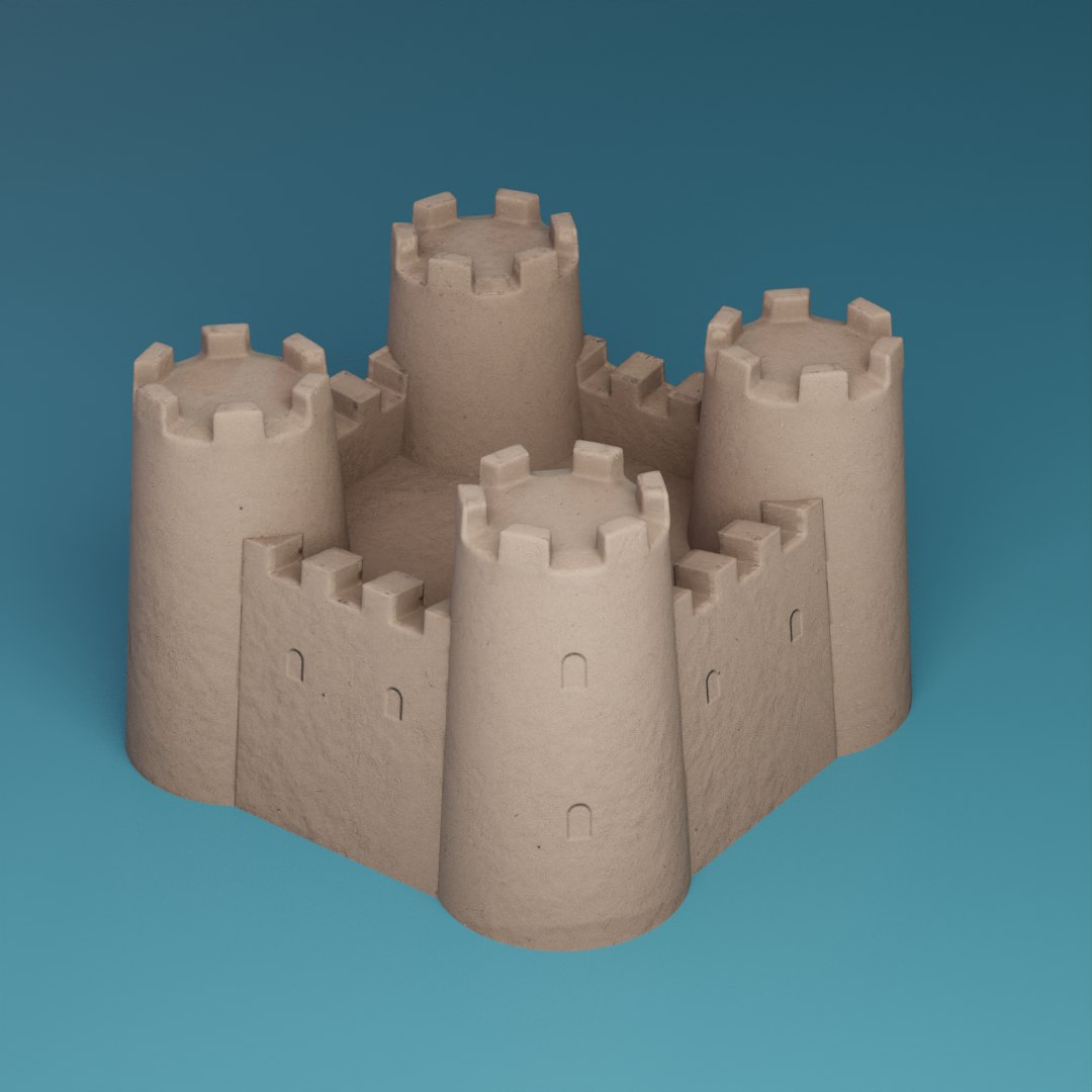 3D Sandcastle - TurboSquid 2238534