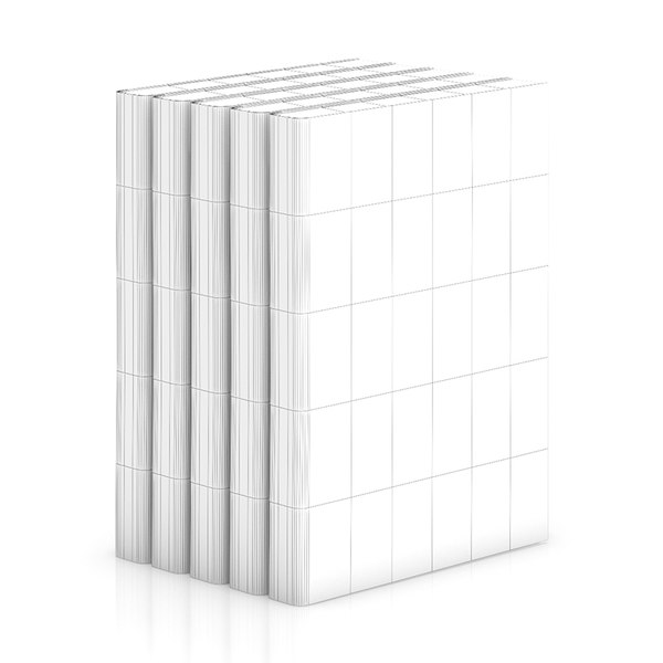 book set design 3d model