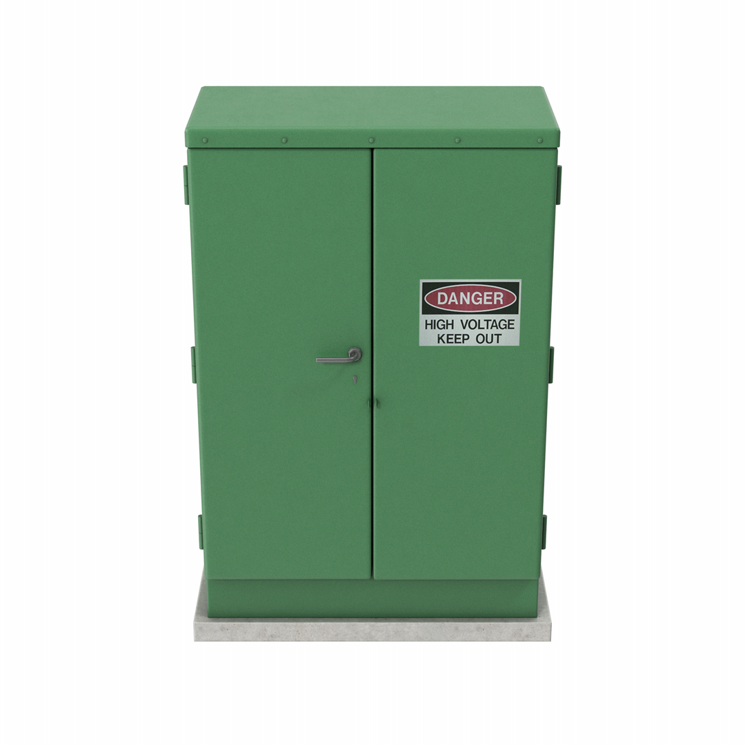 Green Electric Box Low Poly 3D Model - TurboSquid 2305004