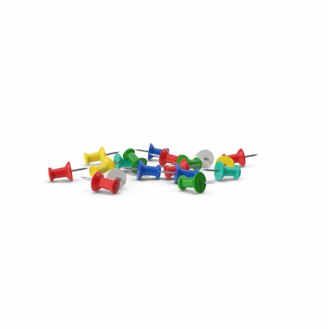 Pile Of Push Pins 3D model - TurboSquid 2085277