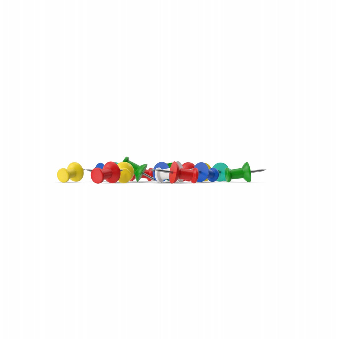 Pile Of Push Pins 3D model - TurboSquid 2085277