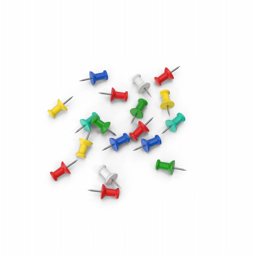 Pile Of Push Pins 3D model - TurboSquid 2085277