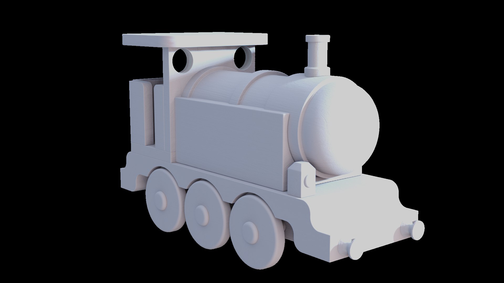 3D WOODEN LITTLE TRAIN TOY - RogueFilmProductions Model - TurboSquid ...