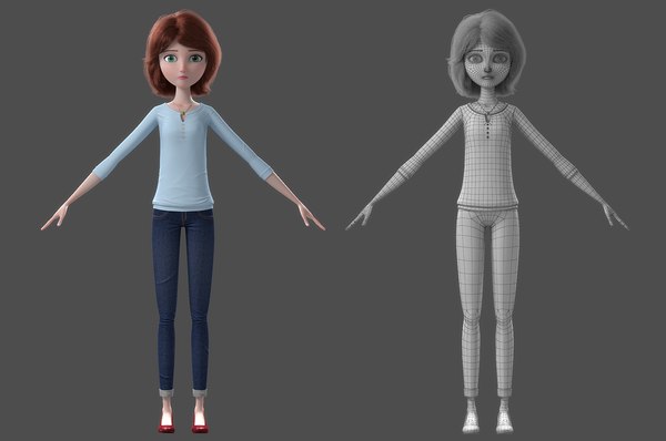 Cartoon family rigged character 3D model - TurboSquid 1256820