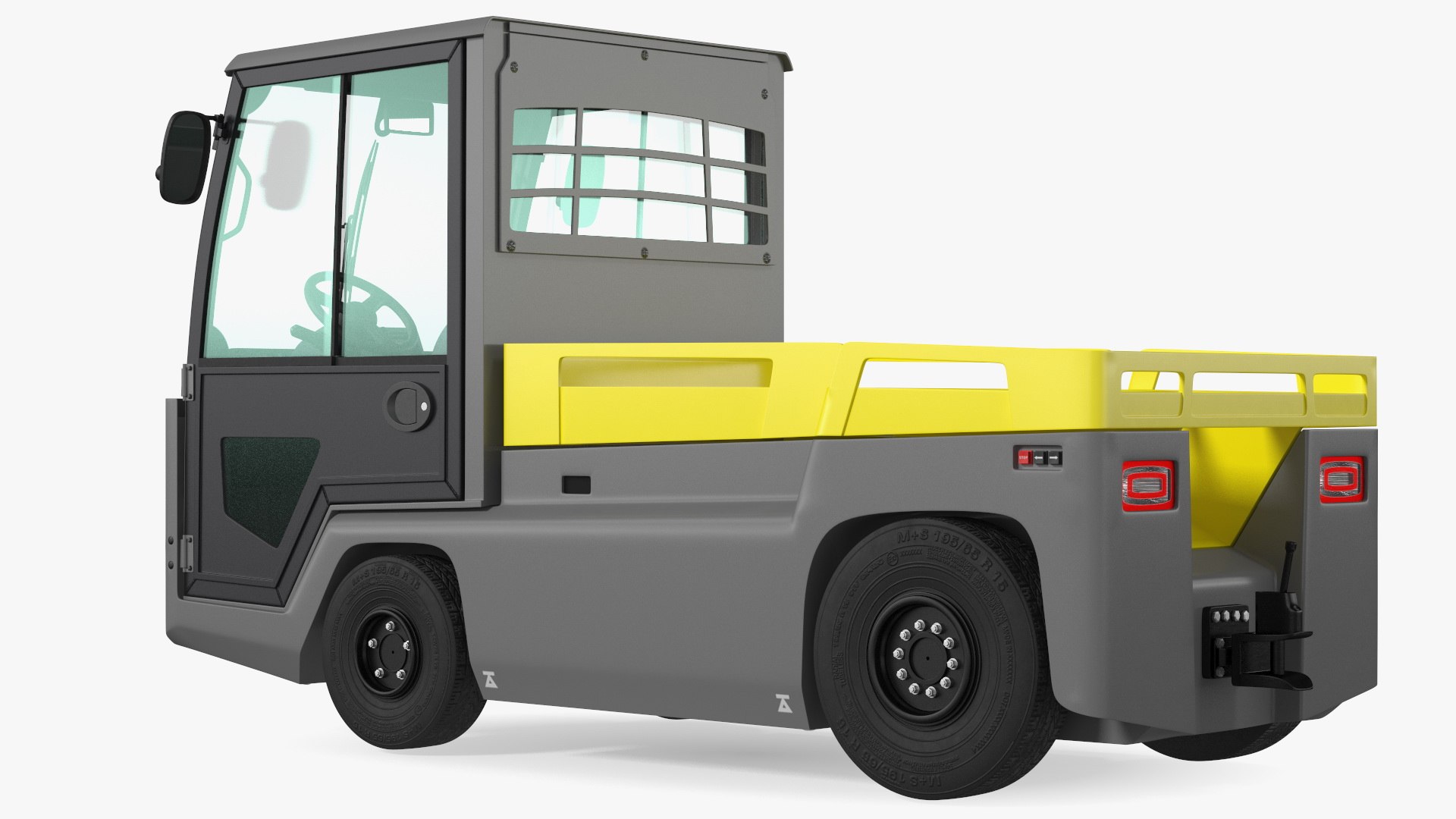 Electric Tow Tractor With Driver Cabin Rigged 3D Model - TurboSquid 1874851