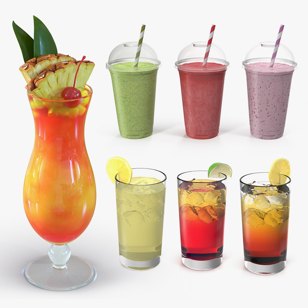 Cocktails 2 tai model - TurboSquid 1374613