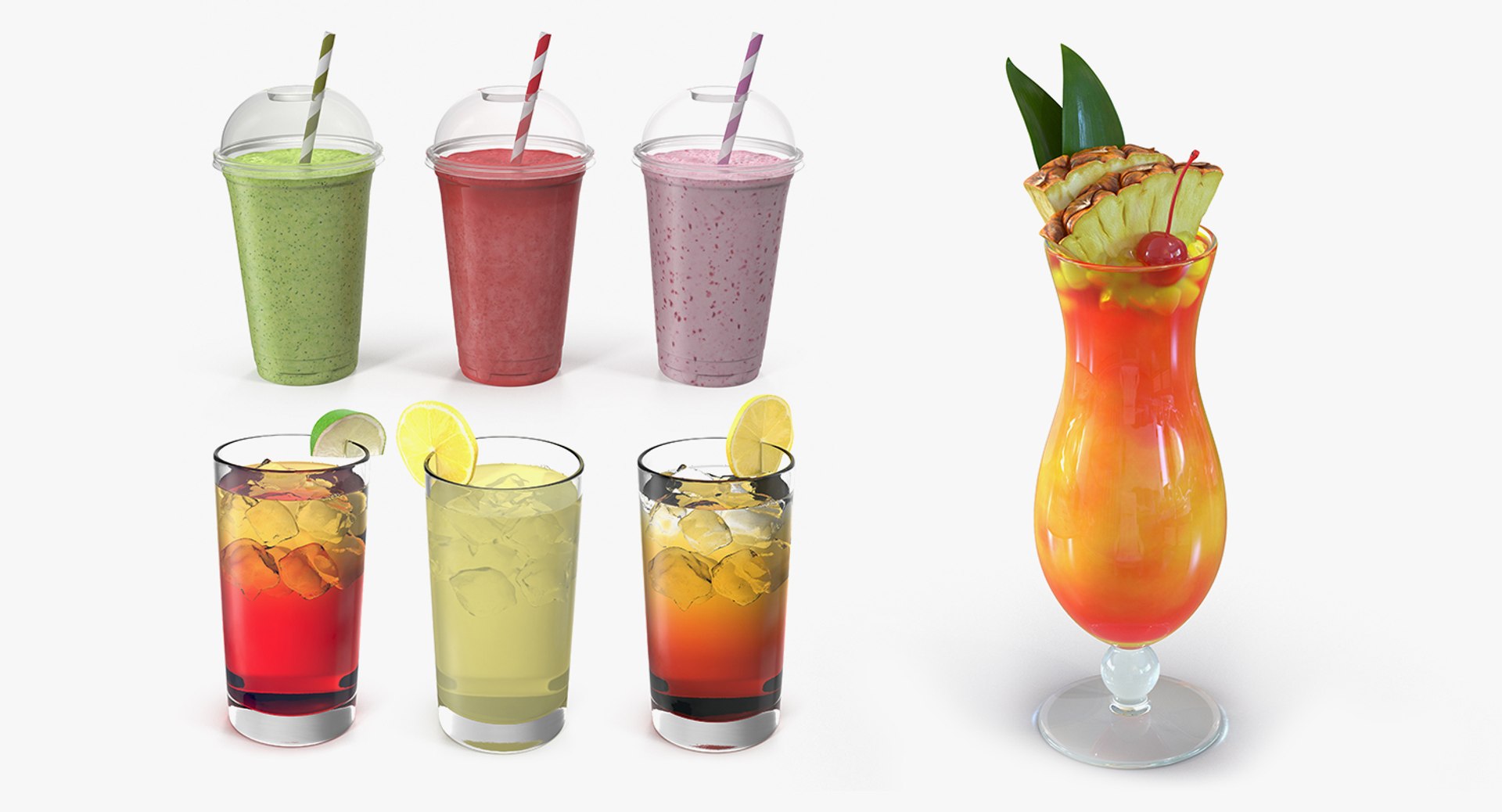 Cocktails 2 tai model - TurboSquid 1374613