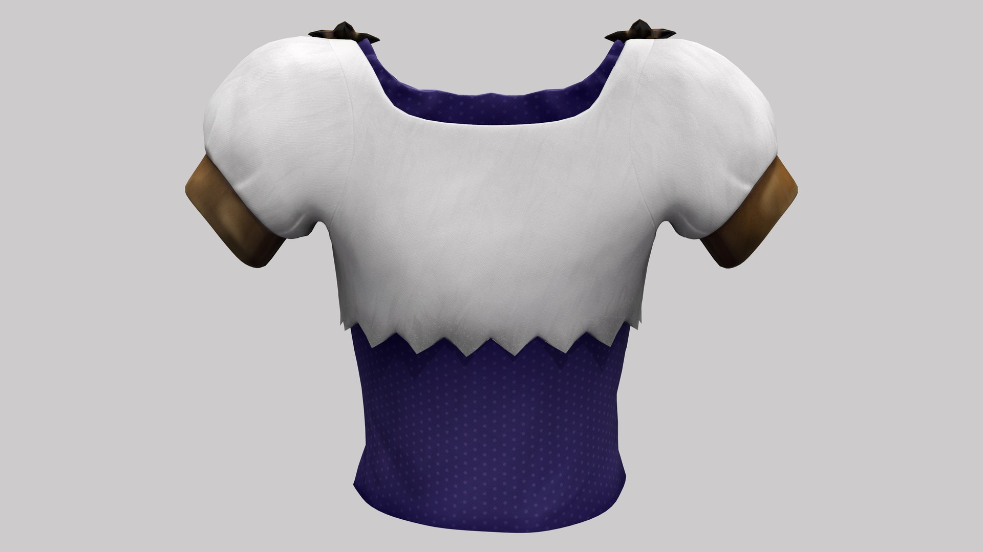 3D Model Puff Shoulders Star Bolero Bolero Blouse Fantasy Top ...