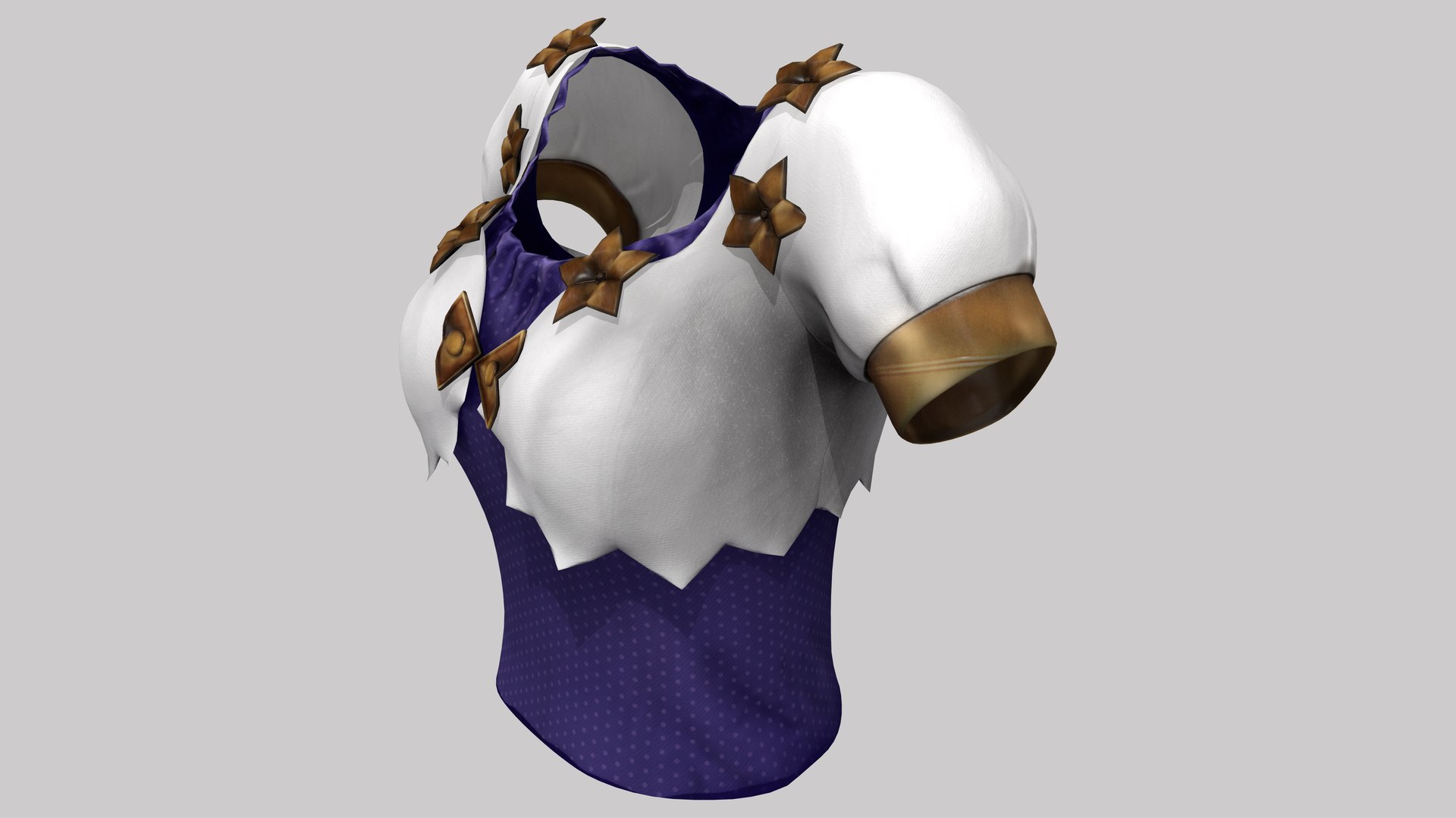 3D Model Puff Shoulders Star Bolero Bolero Blouse Fantasy Top ...