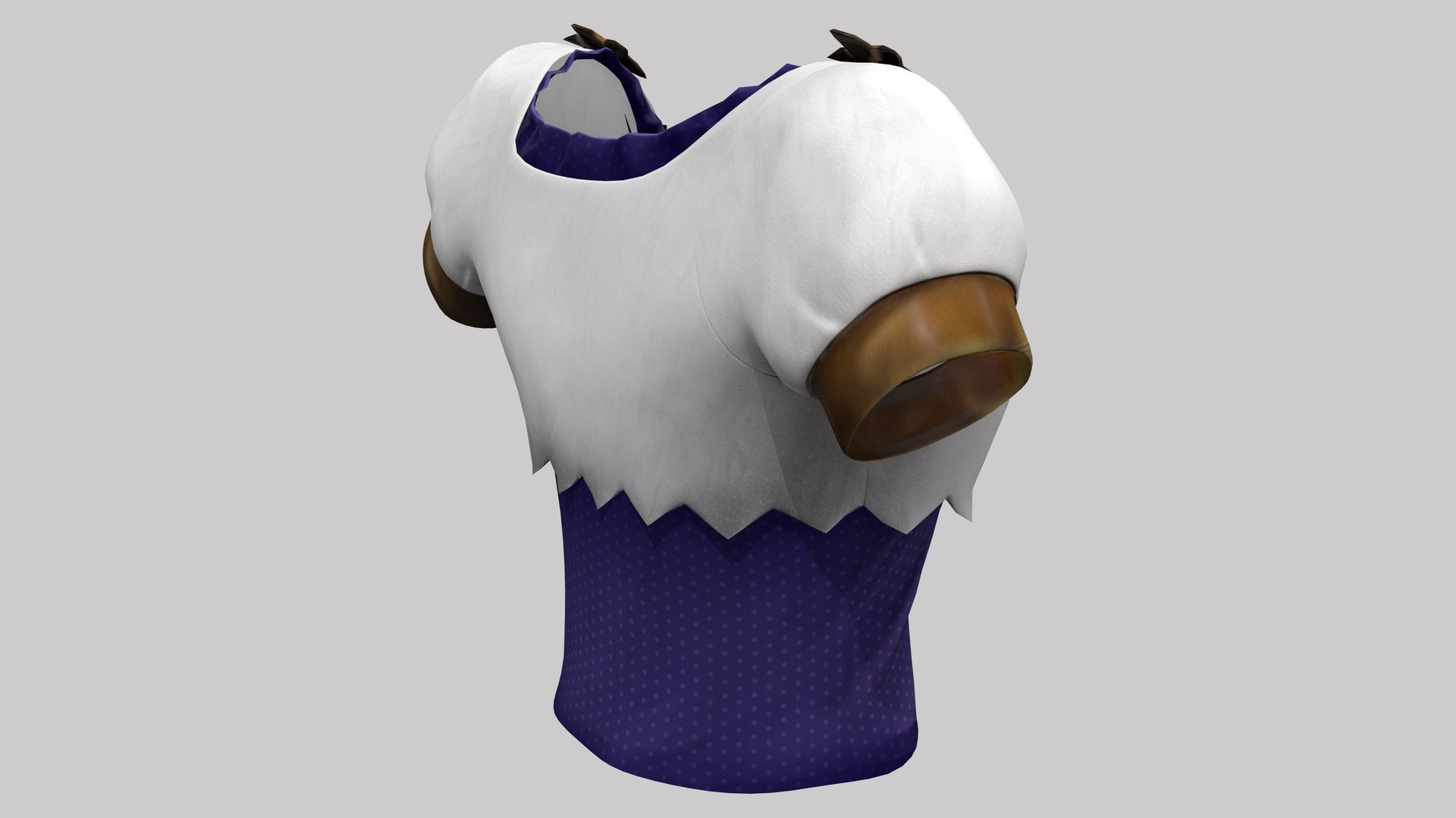 3D Model Puff Shoulders Star Bolero Bolero Blouse Fantasy Top ...