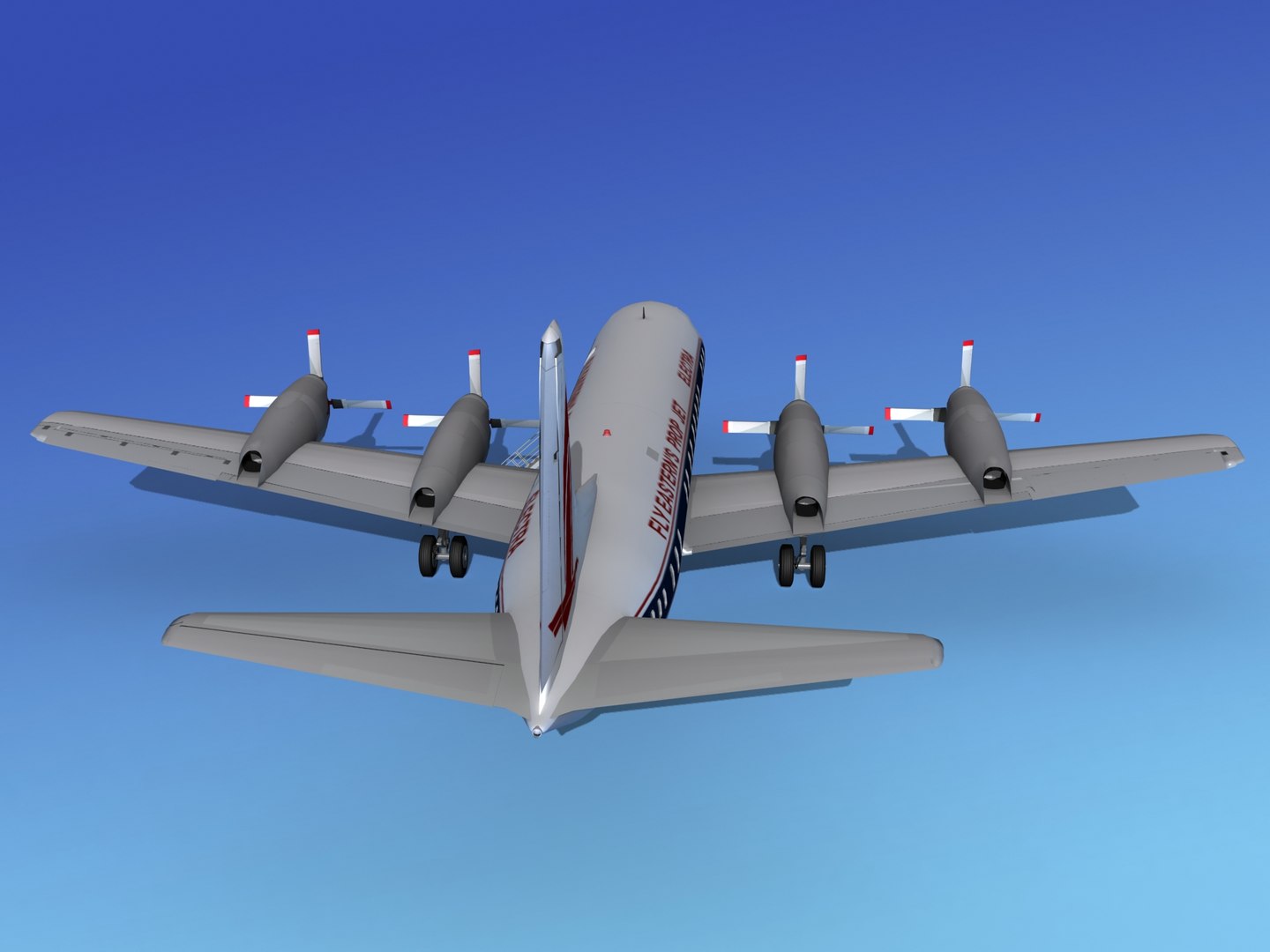 3d Model Propellers Electra Airline Lockheed