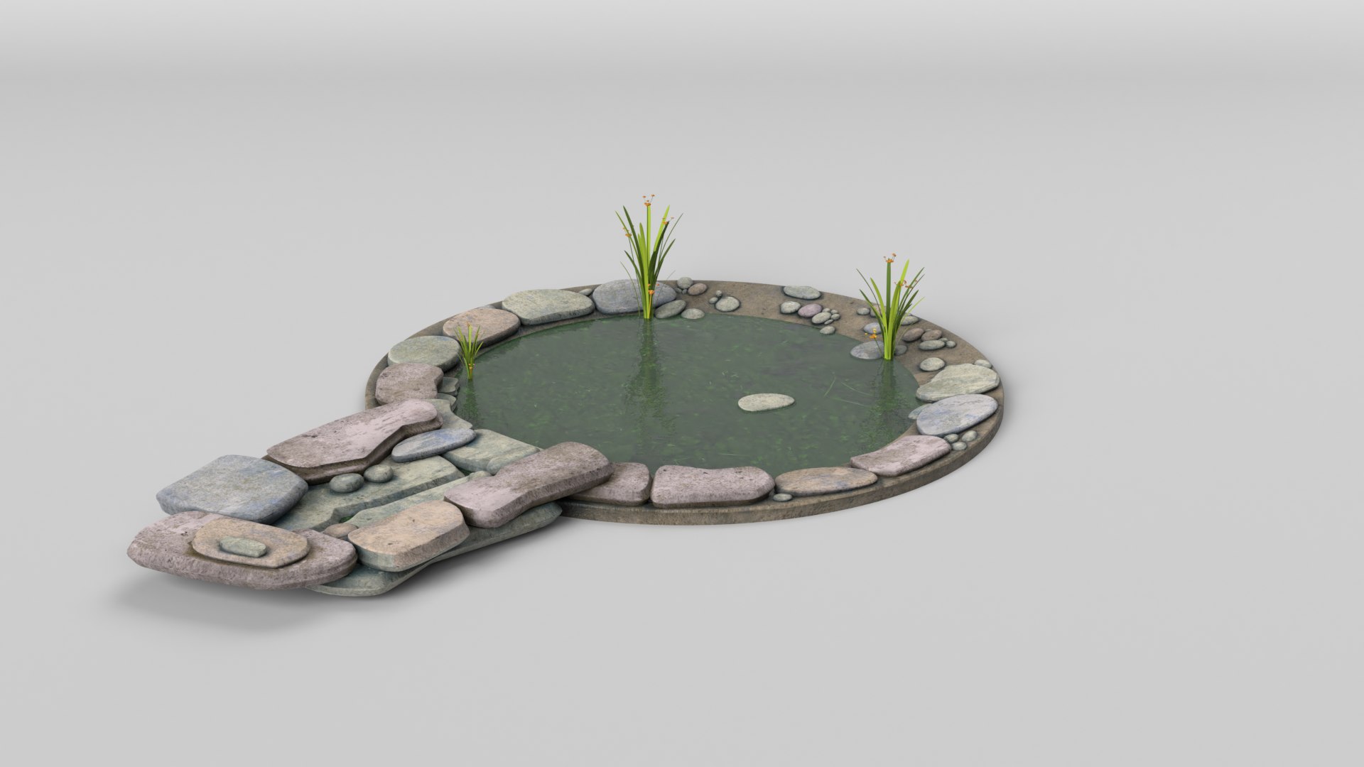Pond 4 Model - TurboSquid 1772840