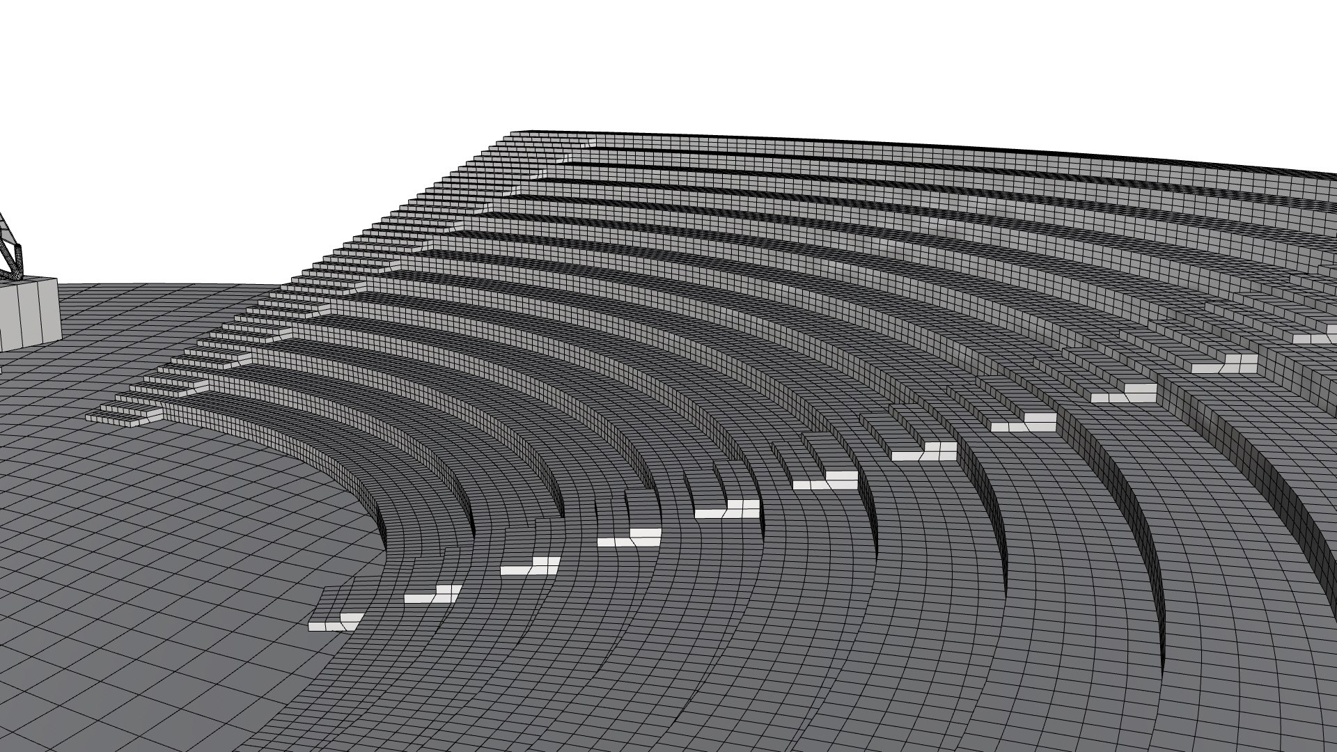 3D Outdoor Amphitheatre Stage 01 Model - TurboSquid 2356472