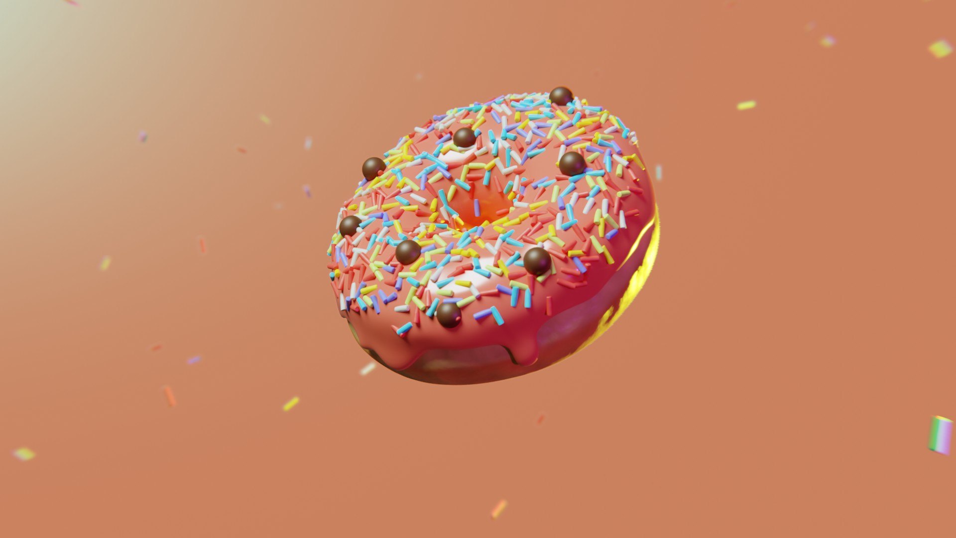 3D Model A Glossy Doughnut - TurboSquid 2047061