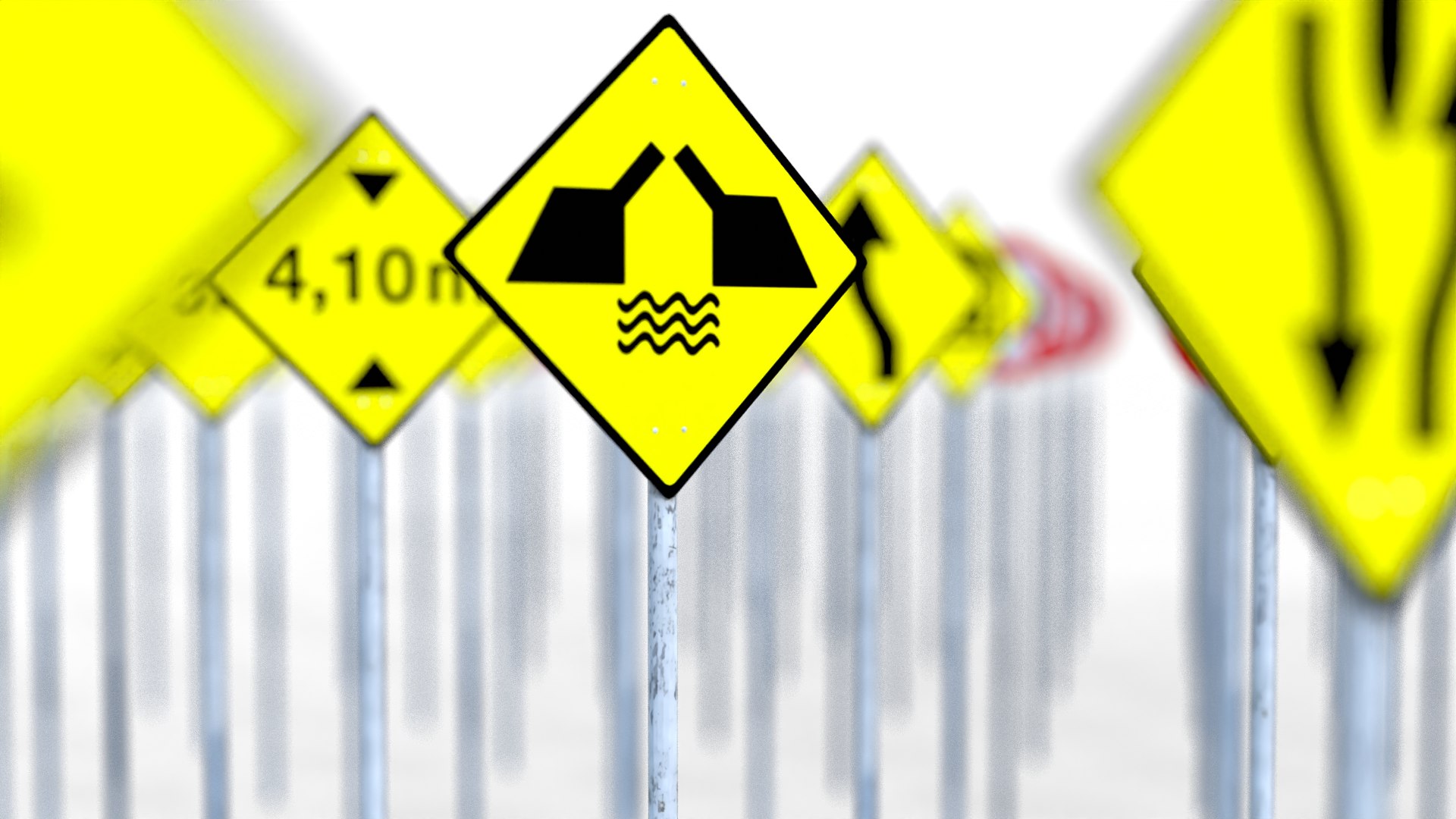 3D Argentina Road Signs Pack Model - TurboSquid 2082952