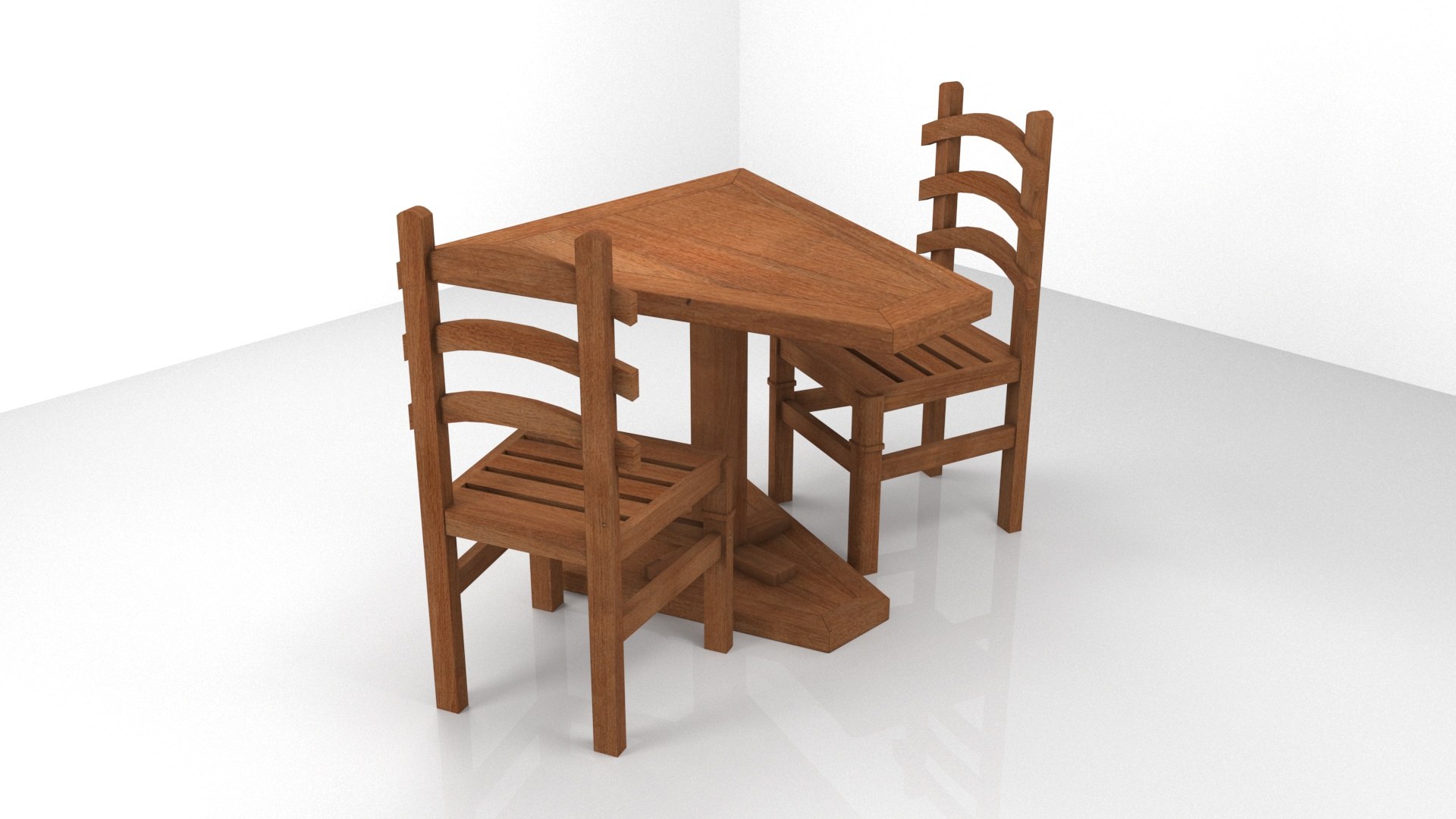3D Model Couple Table Set 01 - TurboSquid 2207940
