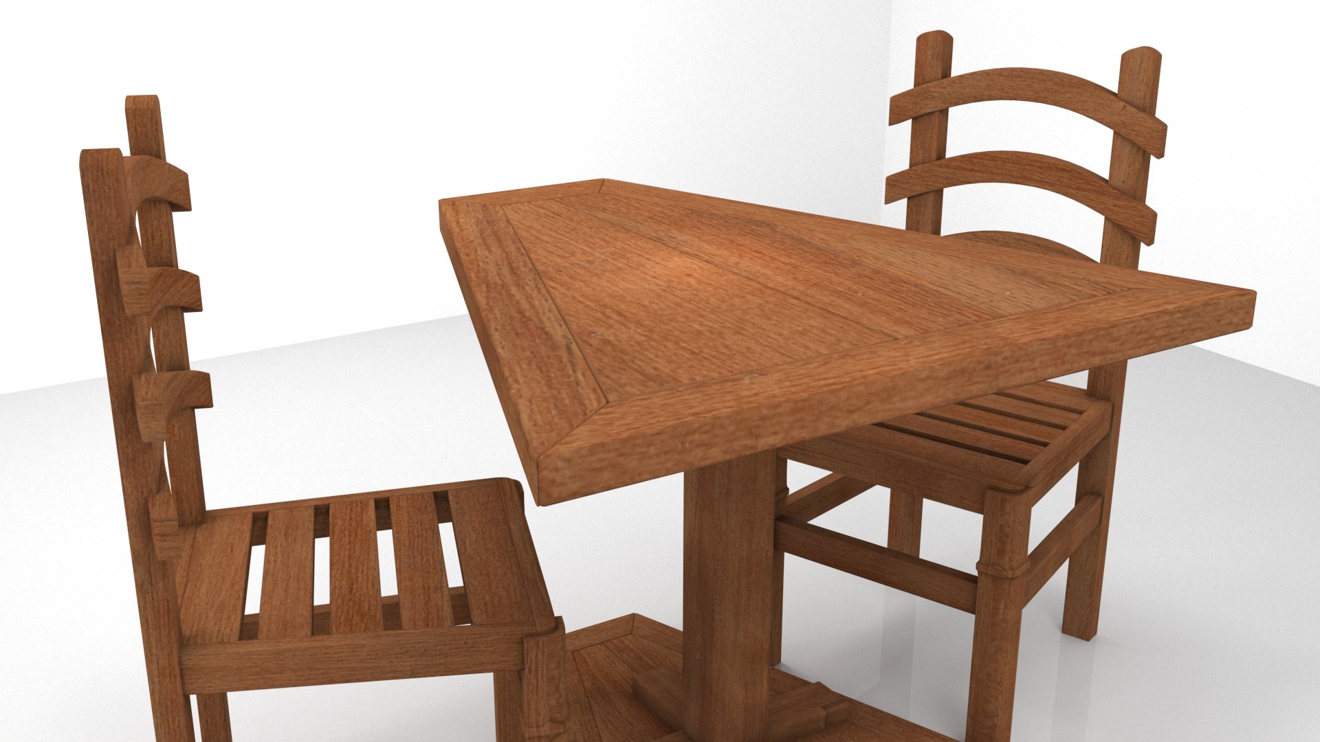 3D Model Couple Table Set 01 - TurboSquid 2207940