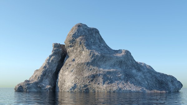 Island land rock model - TurboSquid 1677299