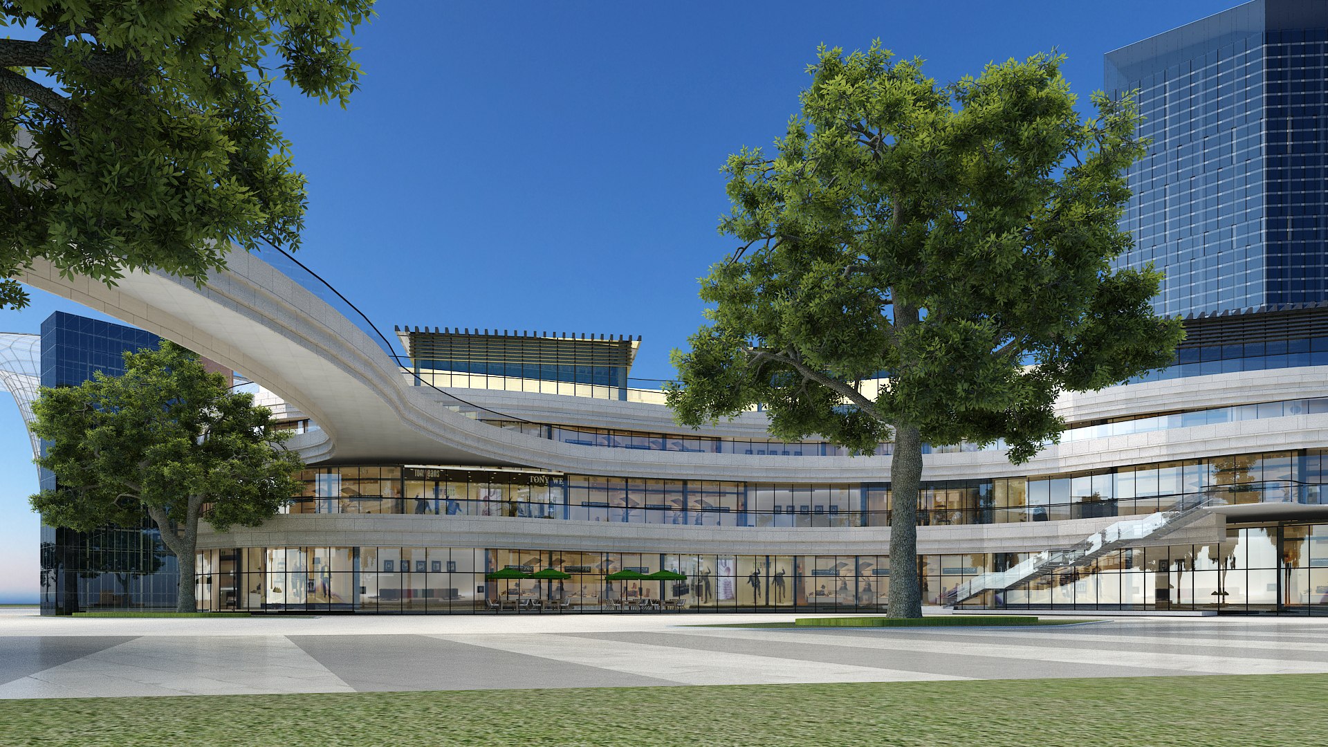 Modern Building 68 3D model - TurboSquid 1910829