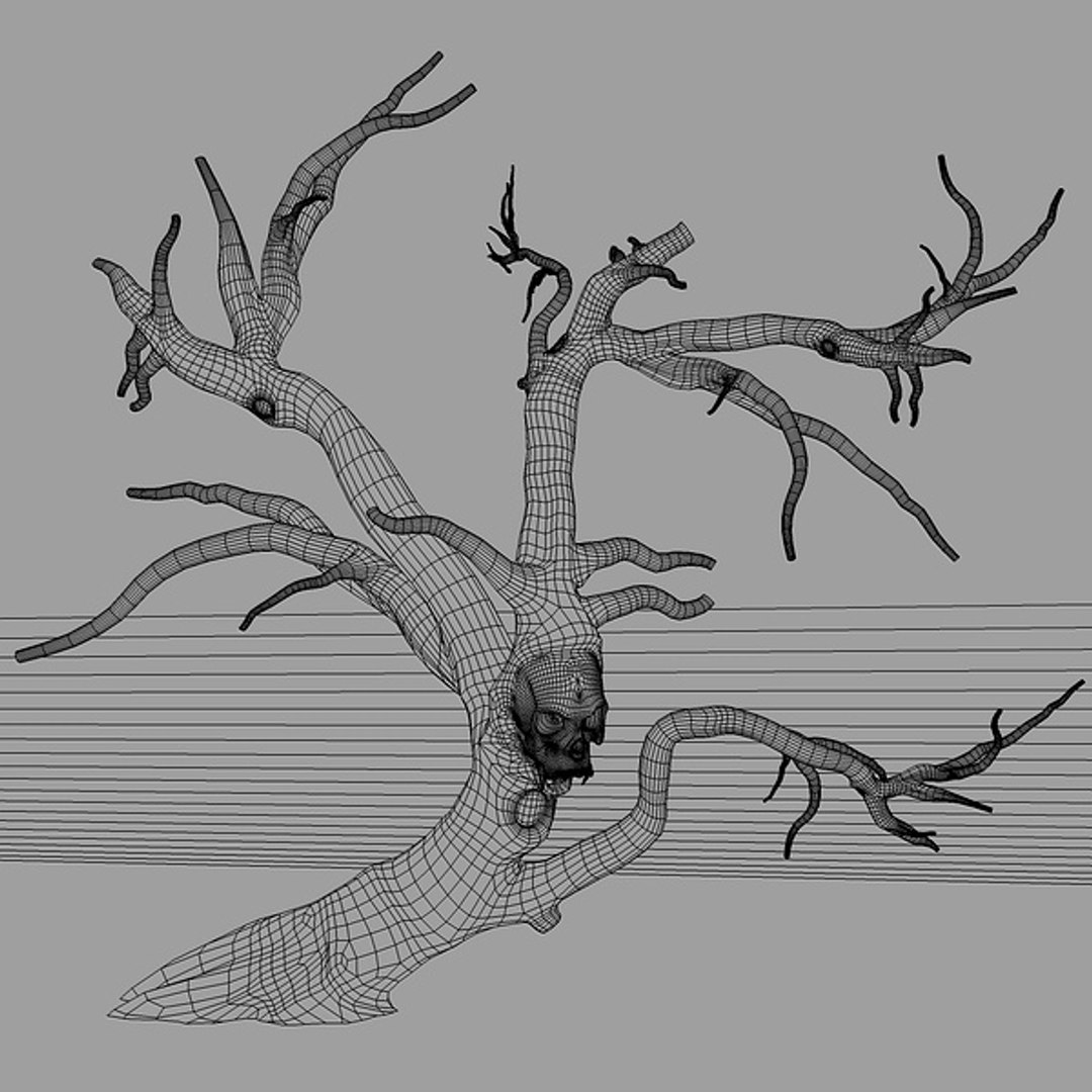 3d Model Of Scary Tree