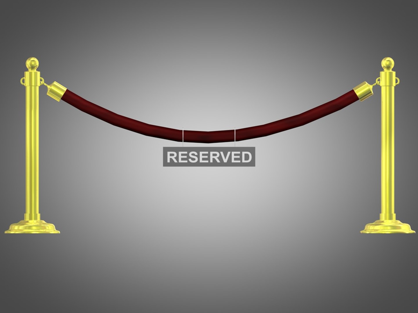 3d Model Velvet Rope