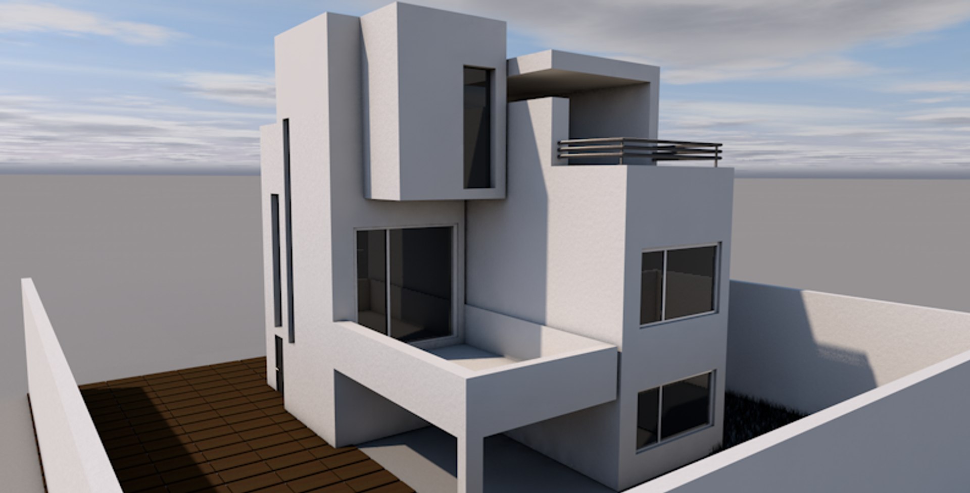 C4d Modern House