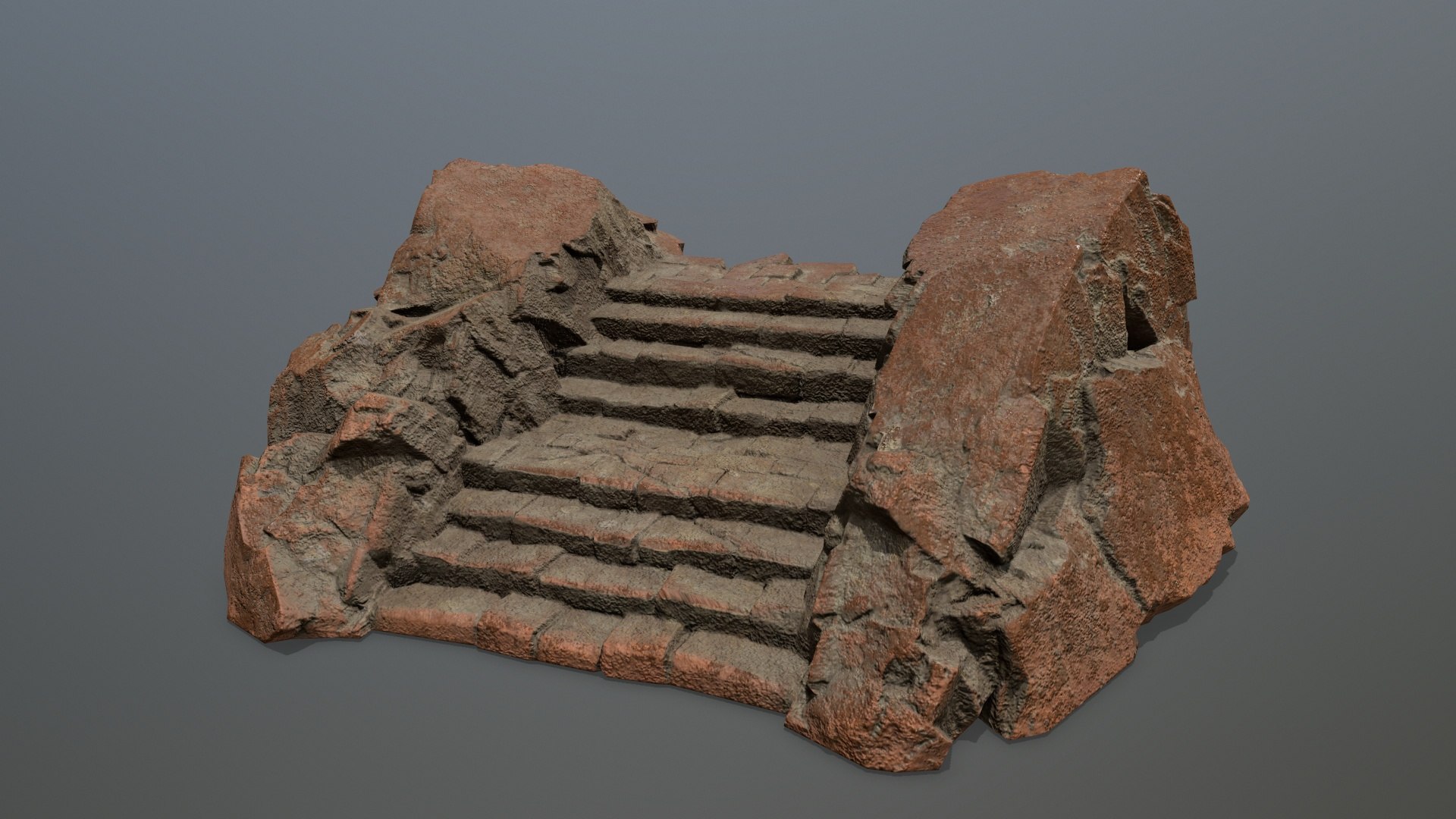 Rock stairs 3D model - TurboSquid 2028288