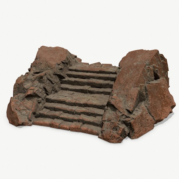 Rock stairs 3D model - TurboSquid 2028288