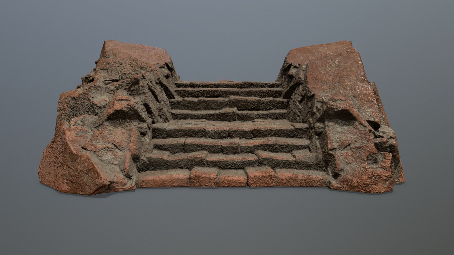 Rock stairs 3D model - TurboSquid 2028288