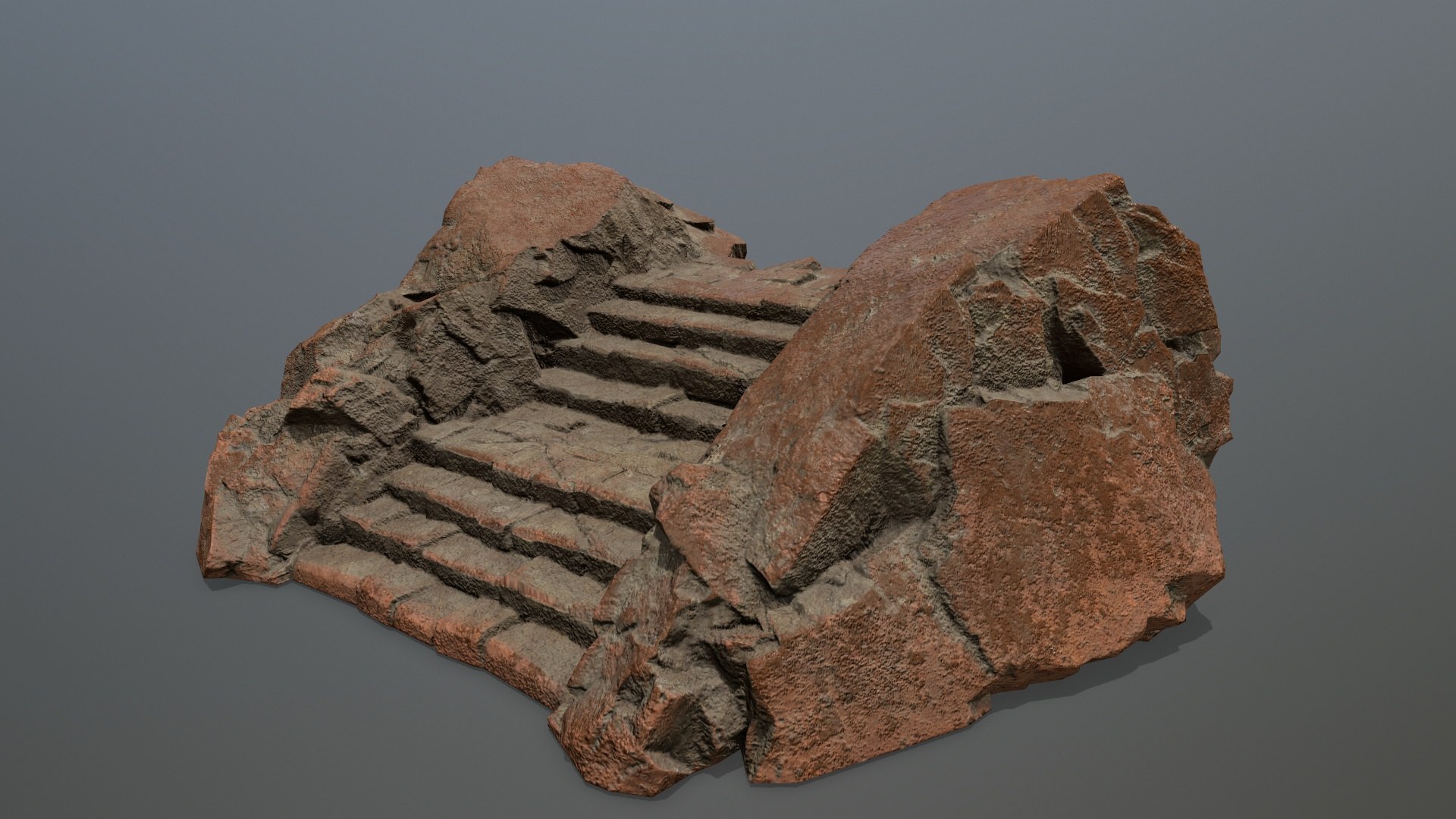 Rock stairs 3D model - TurboSquid 2028288