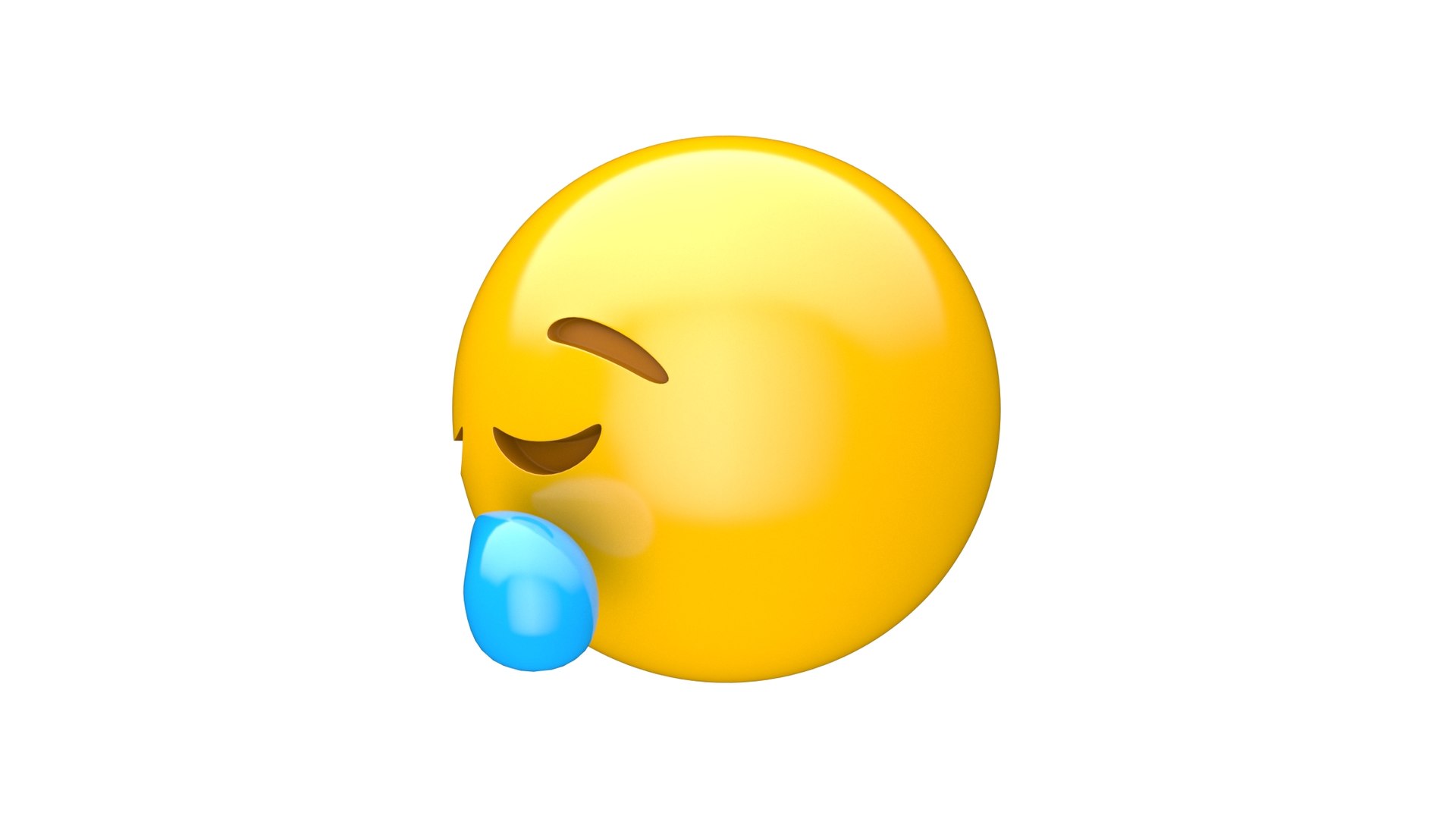 Apple Sleepy Face Model - TurboSquid 1730276