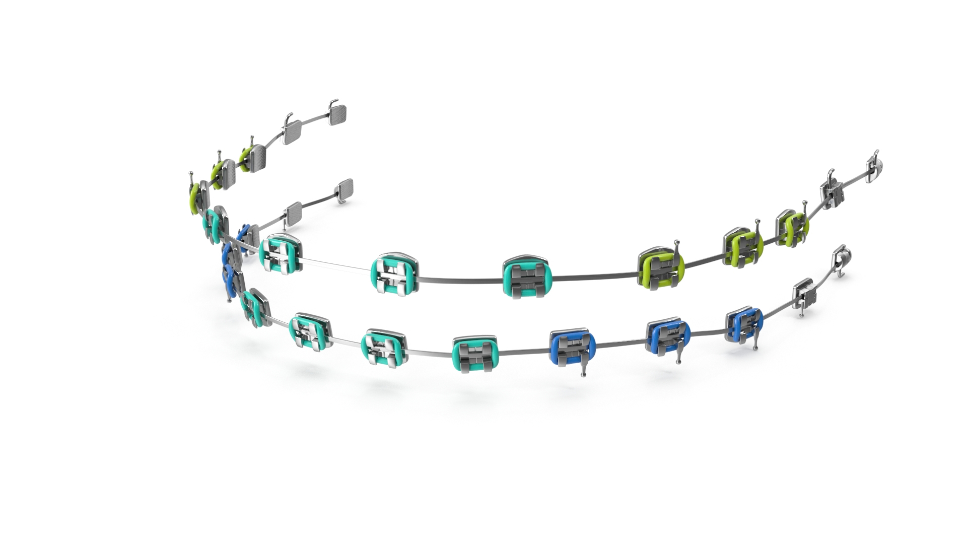 3D Model Steel Dental Braces V04 - TurboSquid 2194581