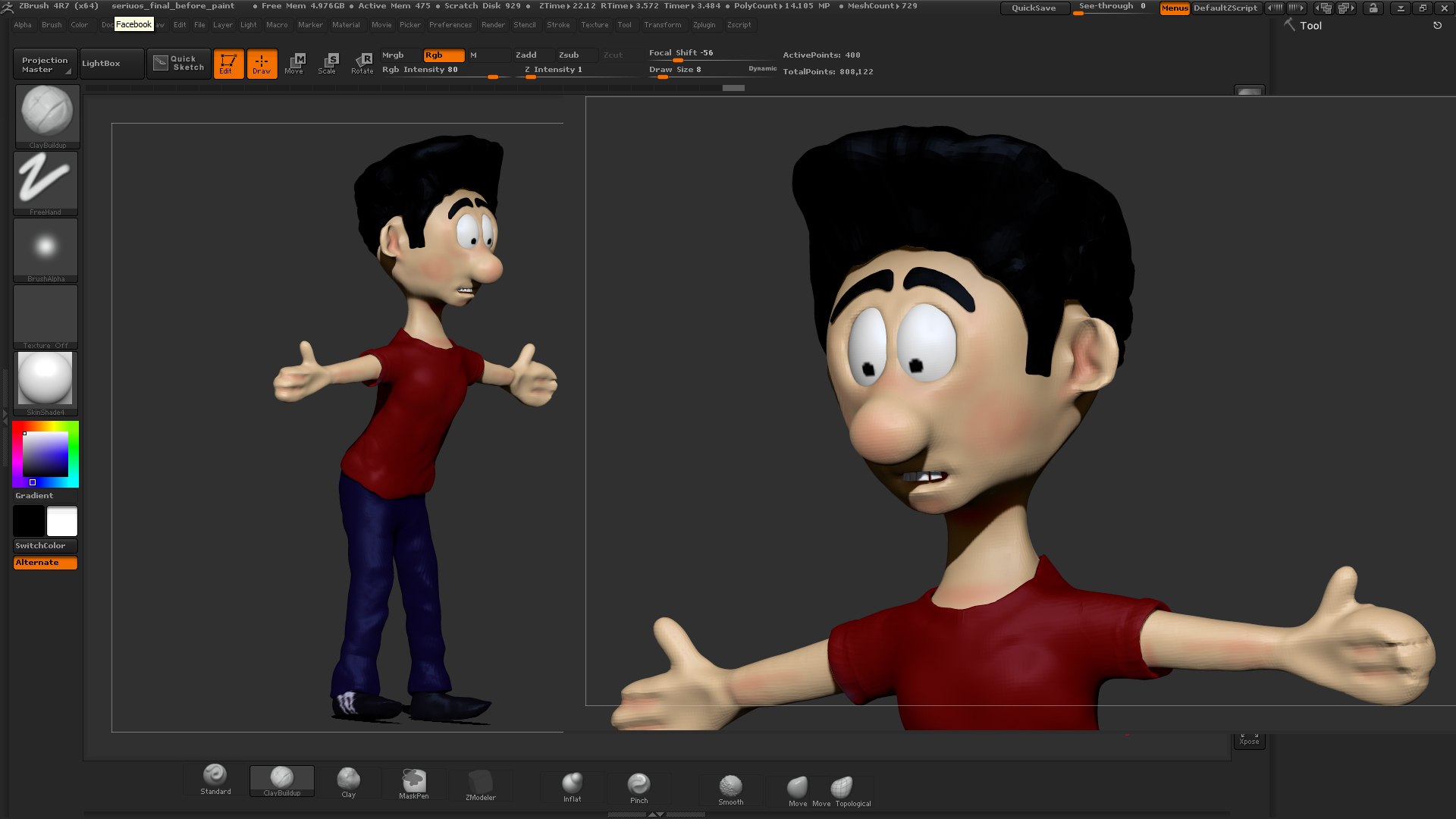 cartoon 3d obj