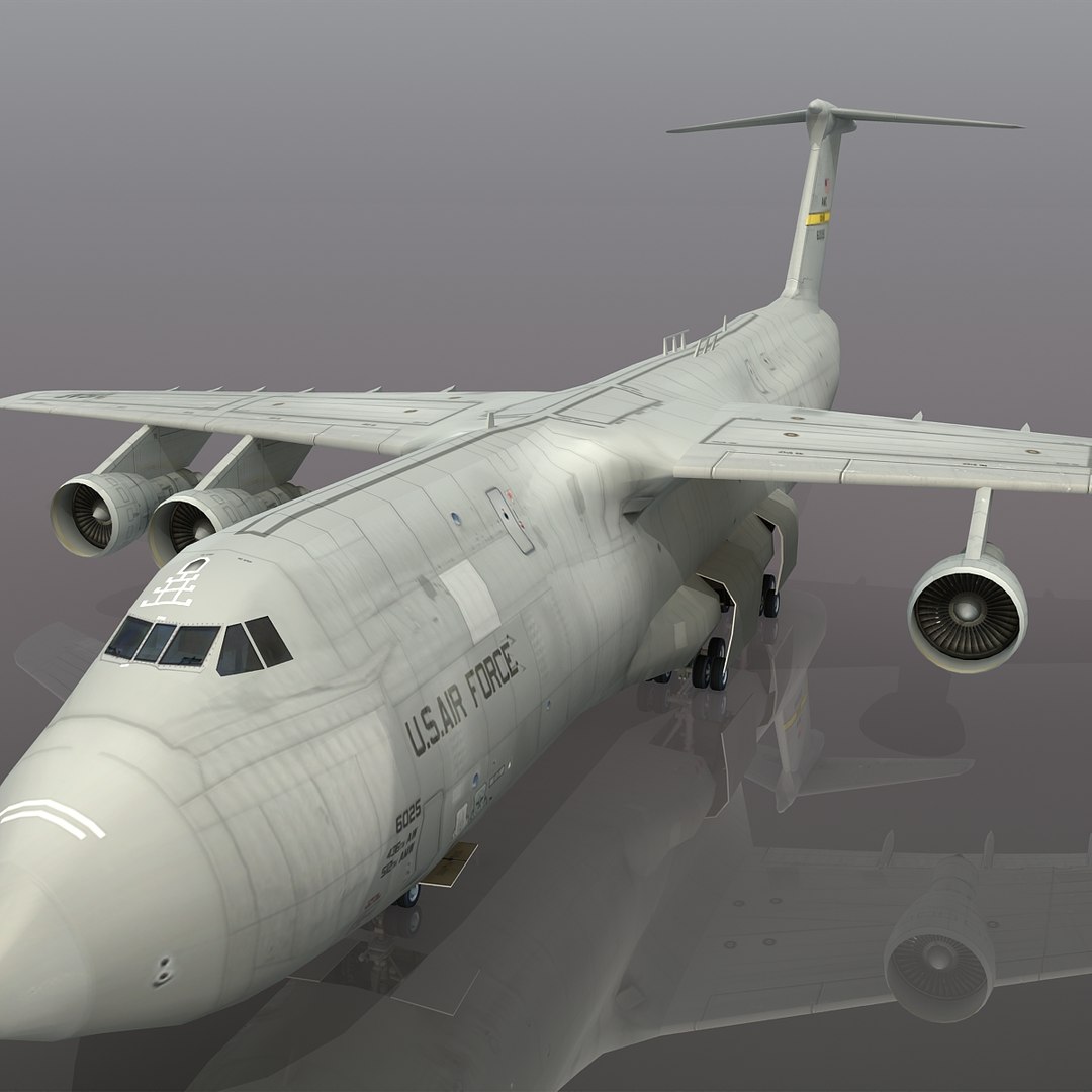 3d Model Lockheed C-5 Galaxy Usaf