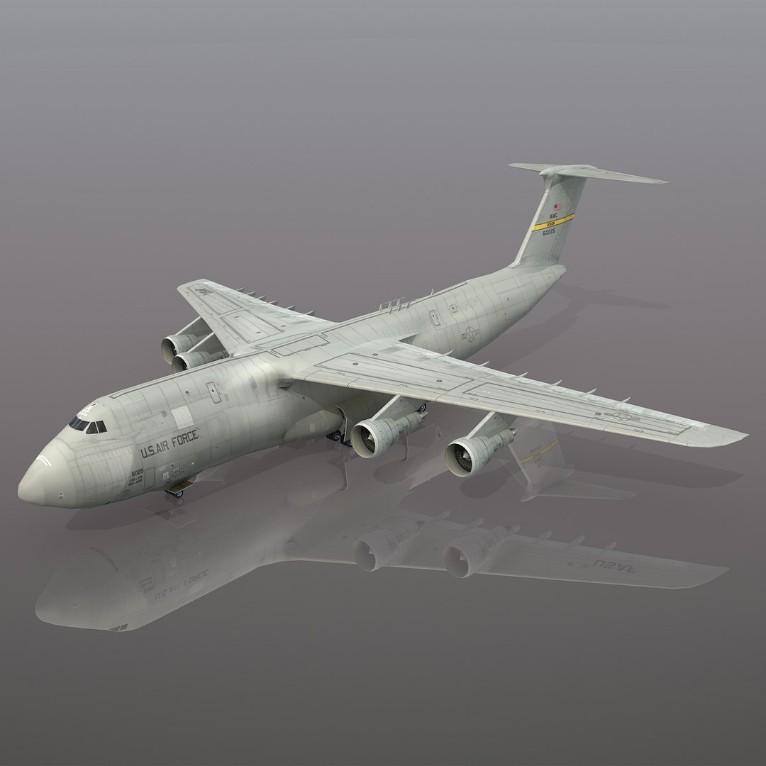 3d Model Lockheed C-5 Galaxy Usaf